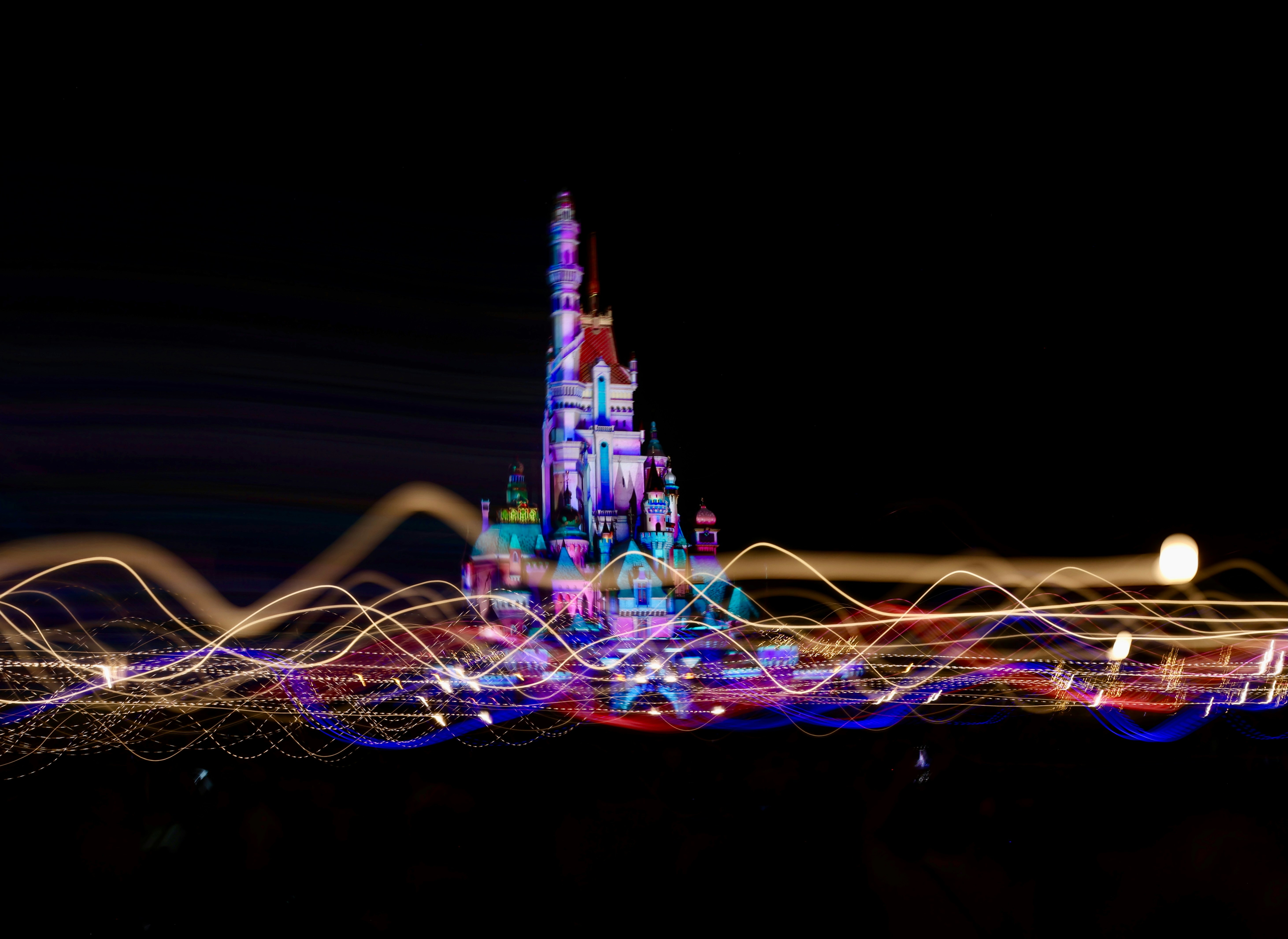 Whimsical Light Symphony at the Enchanted Castle