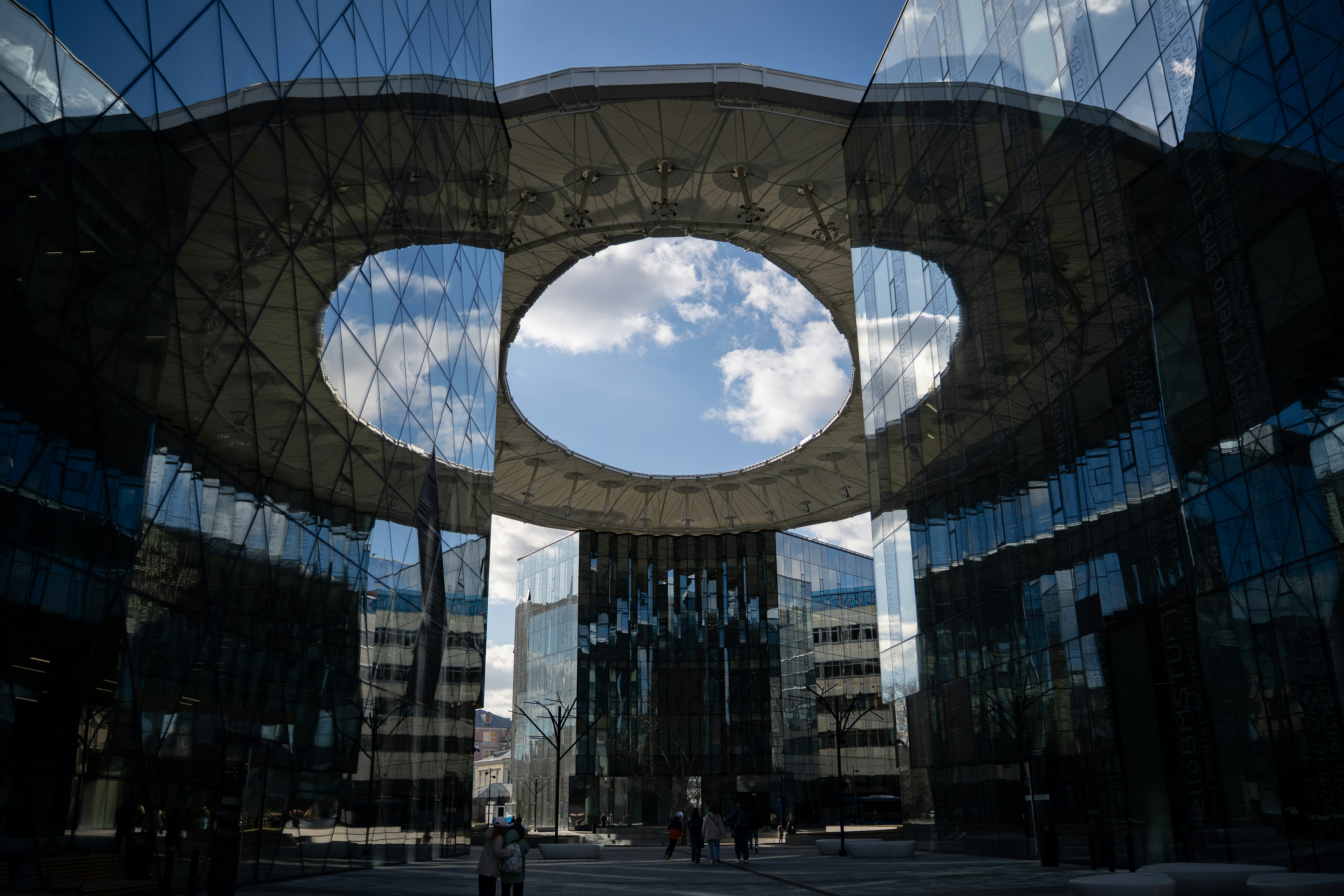 Modern architecture frames the sky. photo – Free Wallpaper Image on ...