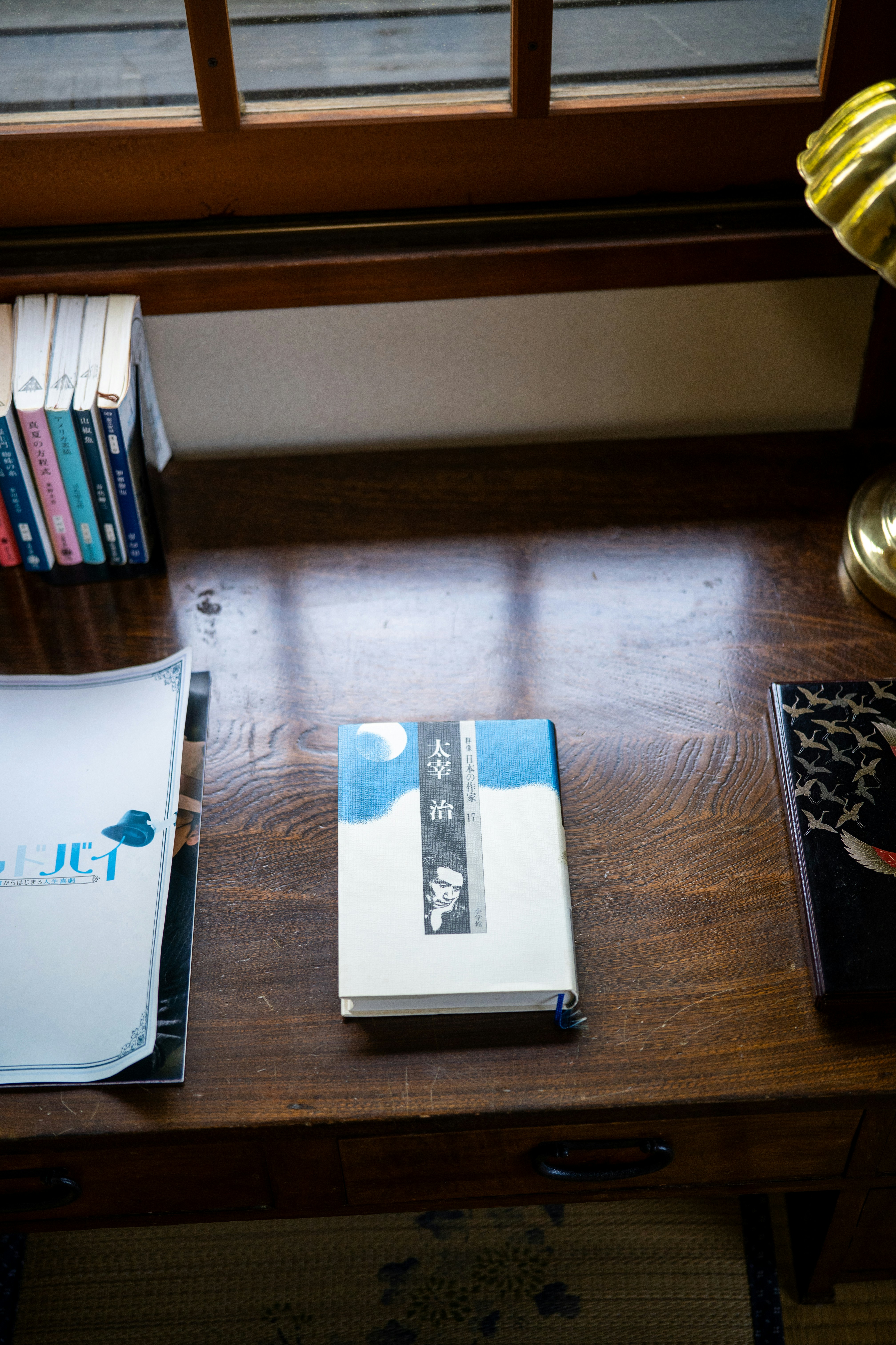 Blue-Bound Quietude: A Desk Journal Beneath Morning Window