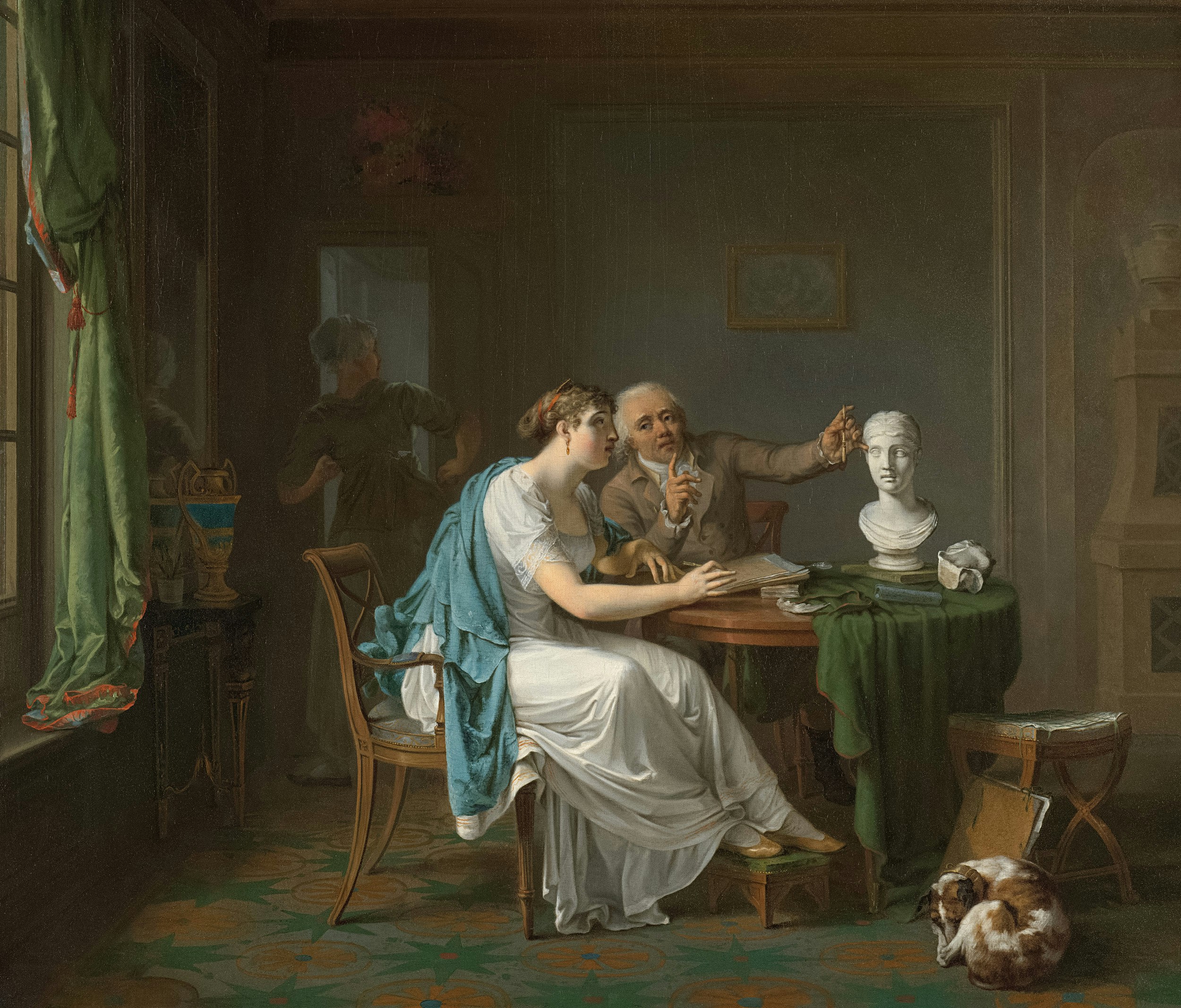 A woman and man discuss art in a room. photo – Free Art Image on Unsplash