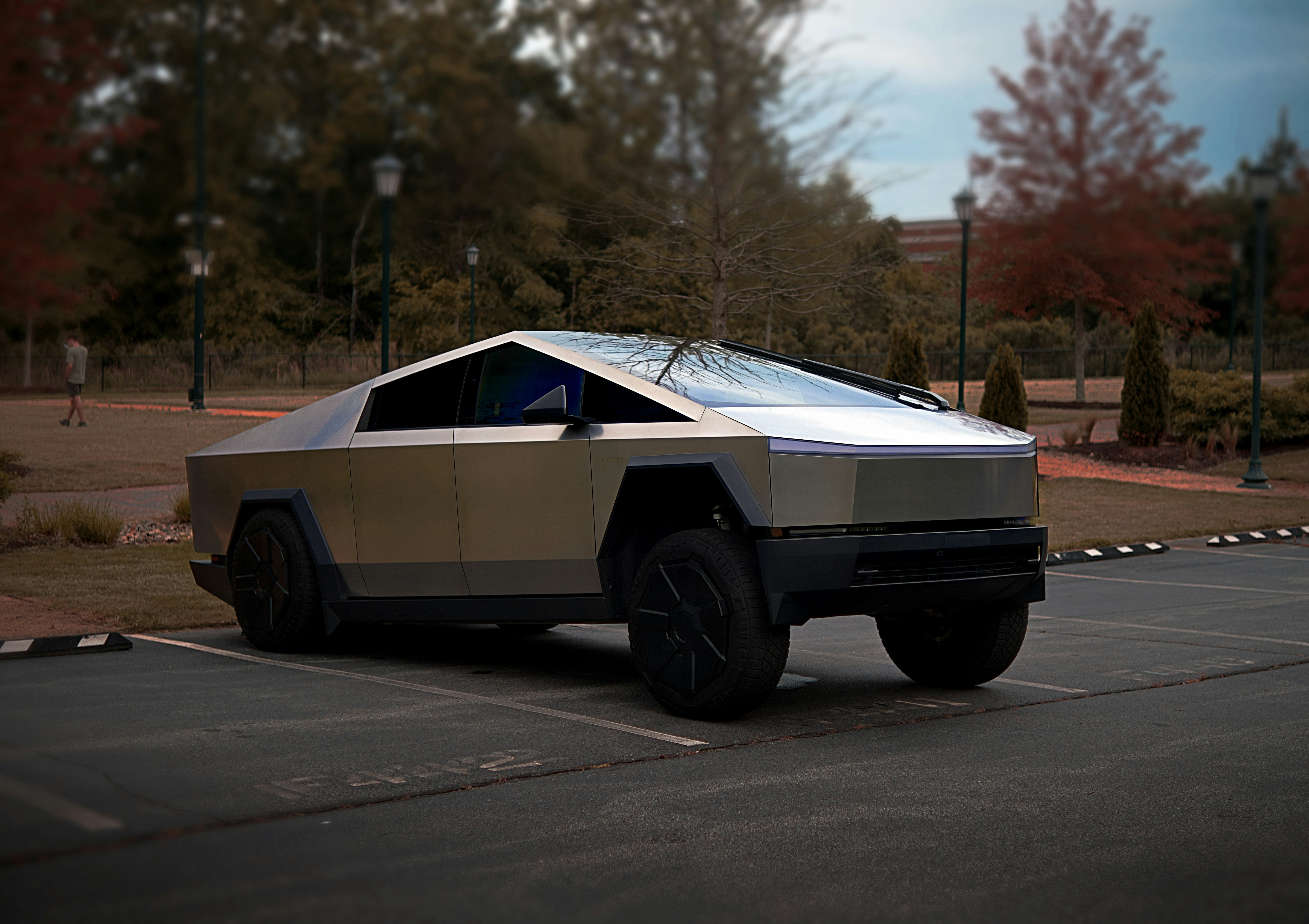 Angular EV in a Quiet Autumn Parking Lot