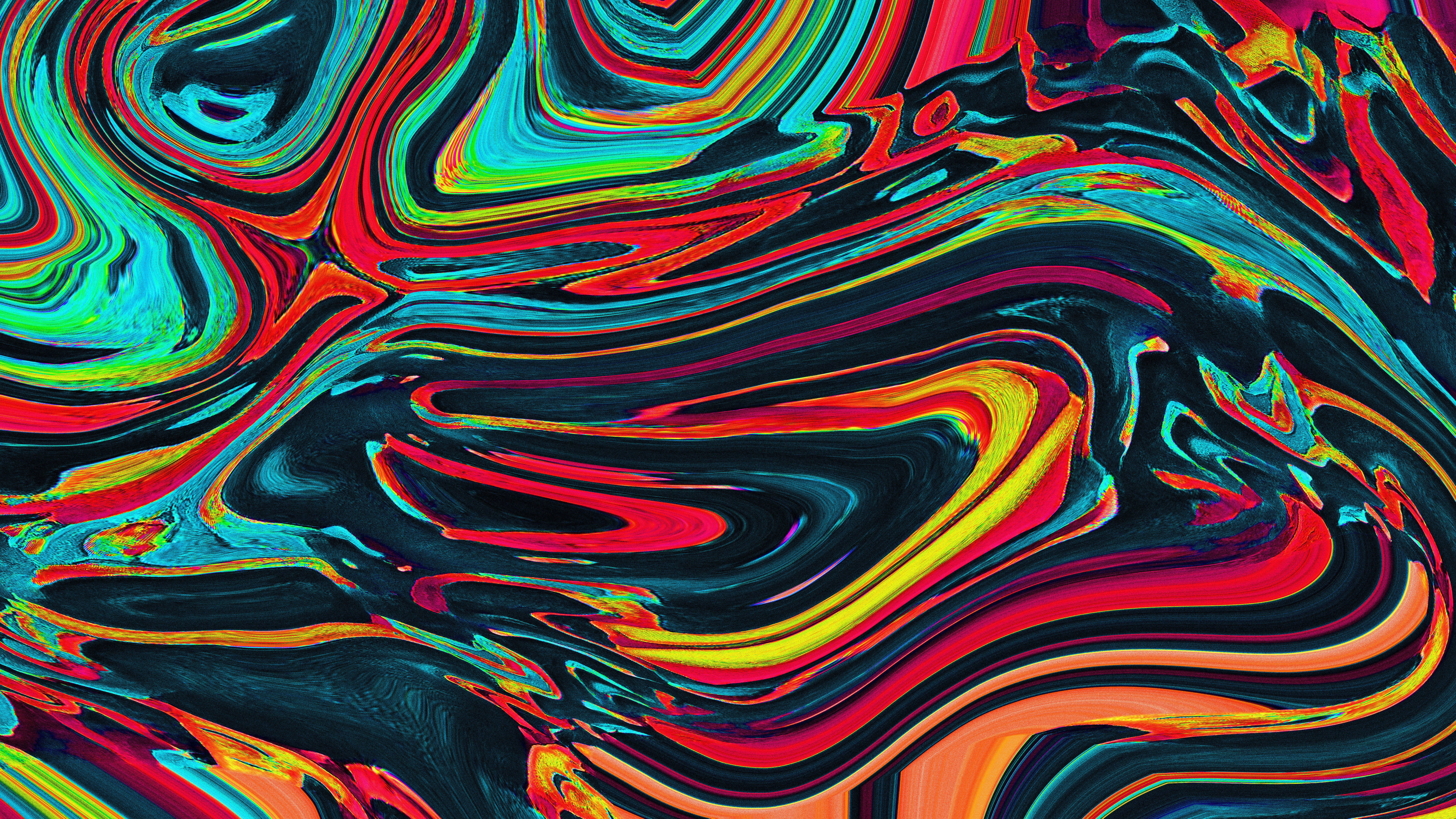 Swirling, abstract colors in a vibrant, modern pattern. photo – Free ...