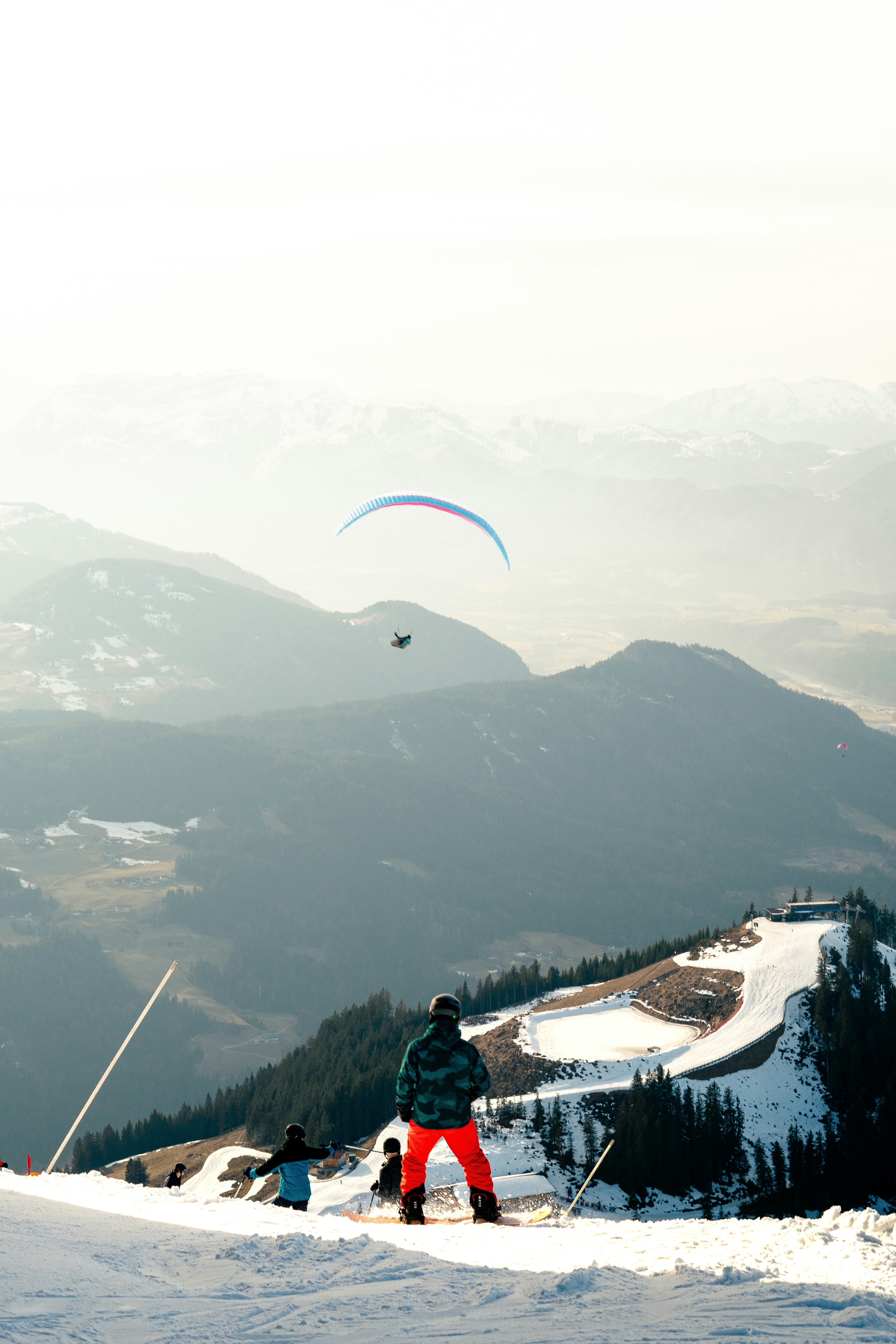 Soaring Adventures Above Snowy Peaks