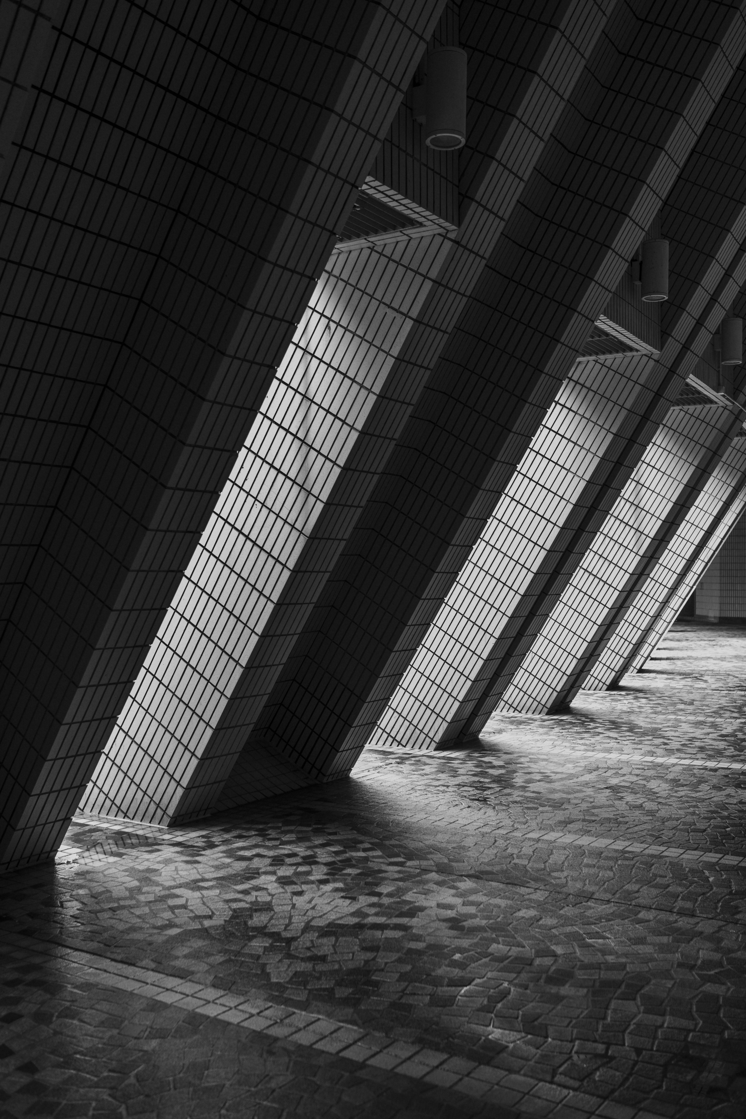 Architectural detail: slanted walls and shadow play. photo – Free Hong ...