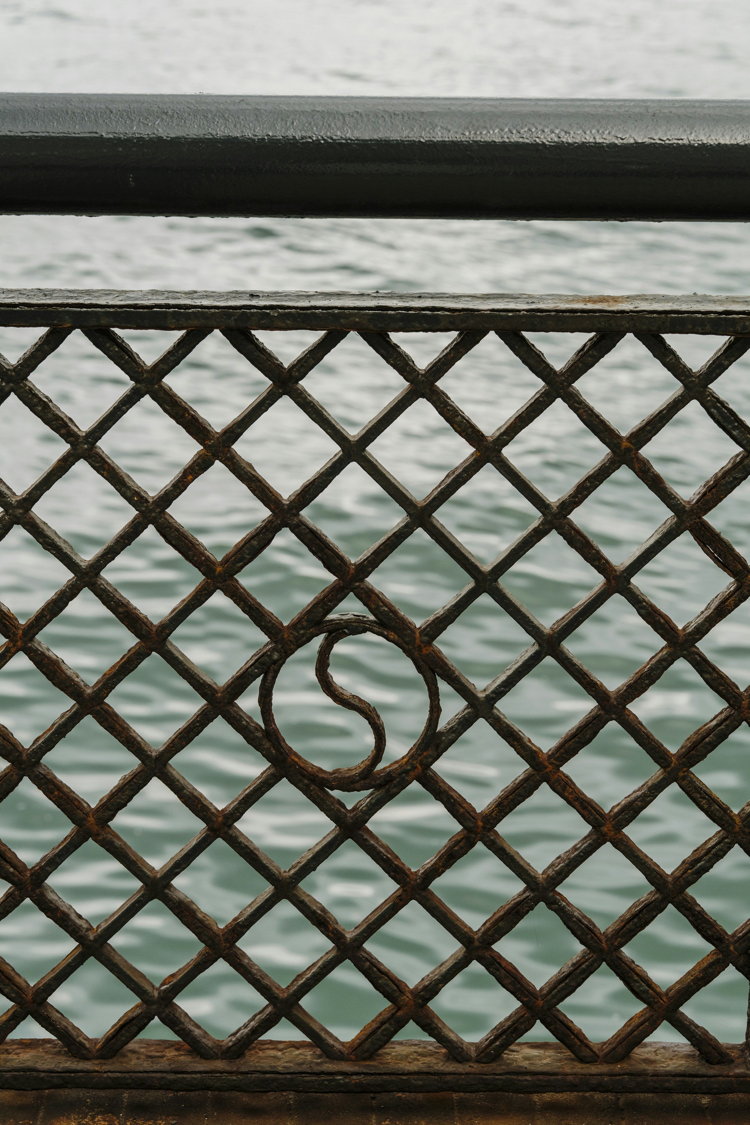 Rusted Lattice on the Waterfront