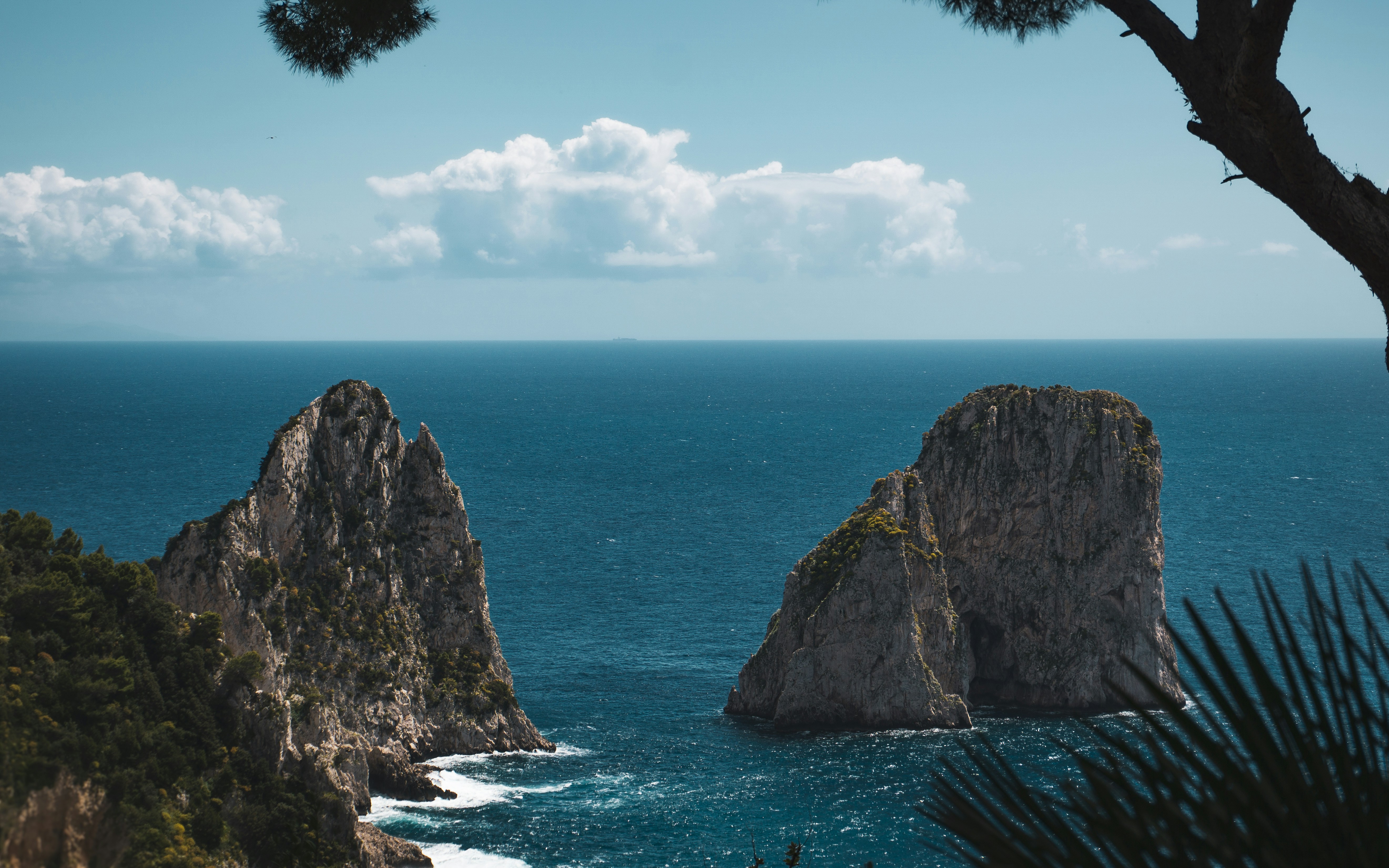 Stone Sentinels at the Edge of a Blue Expanse
