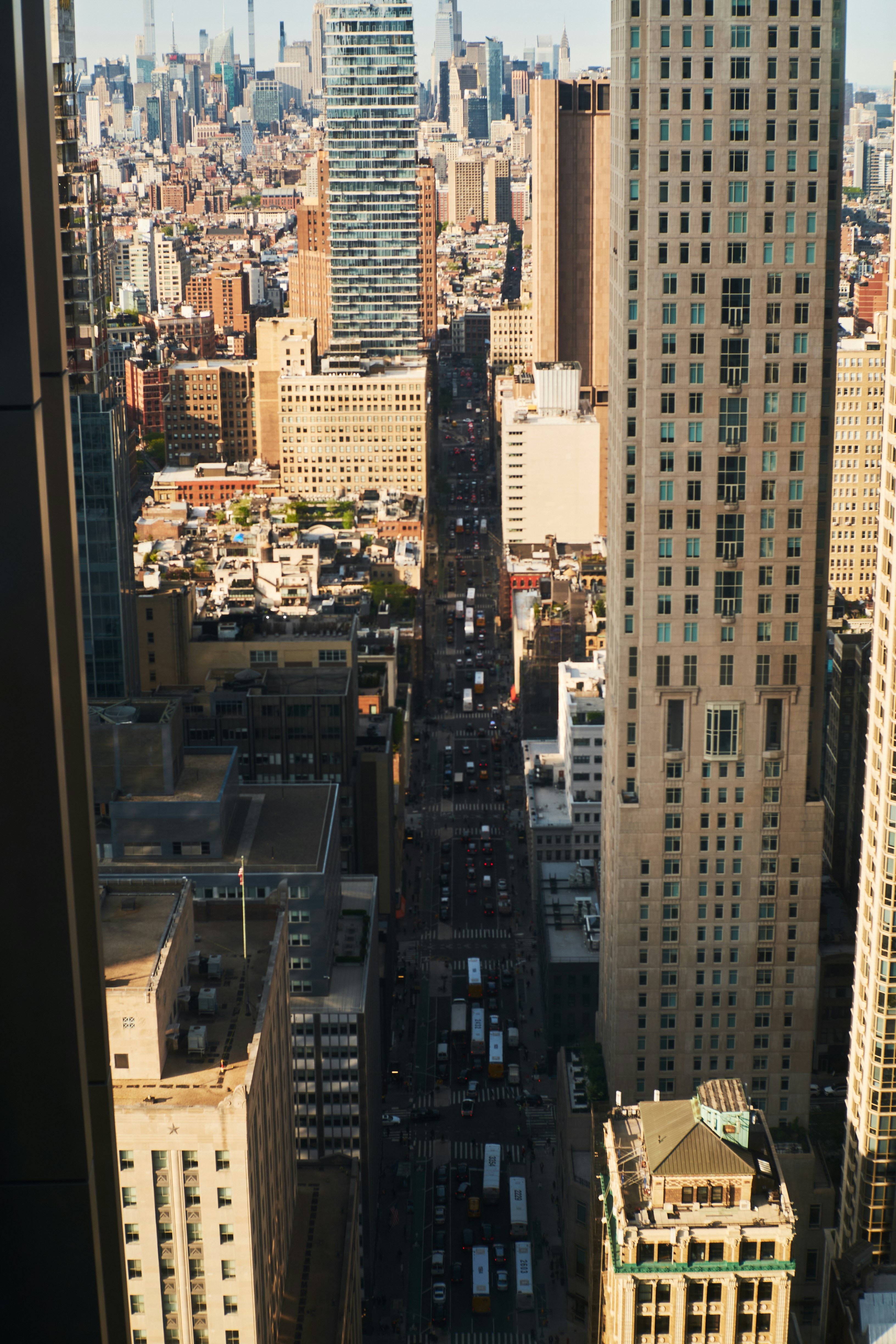 Midtown Canyon: A Narrow Street Between Giants