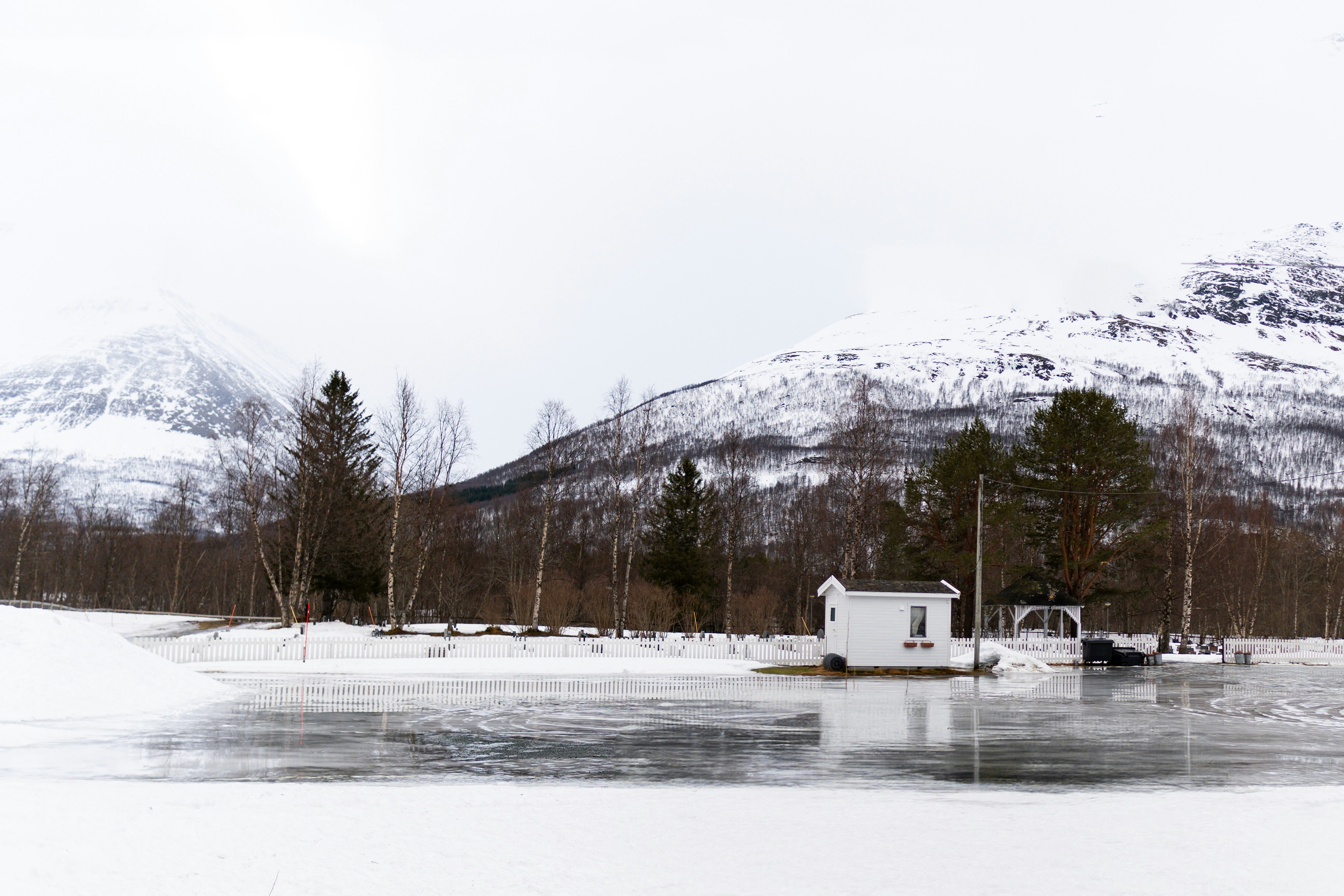 Solitude Amidst the Snow-Capped Peaks