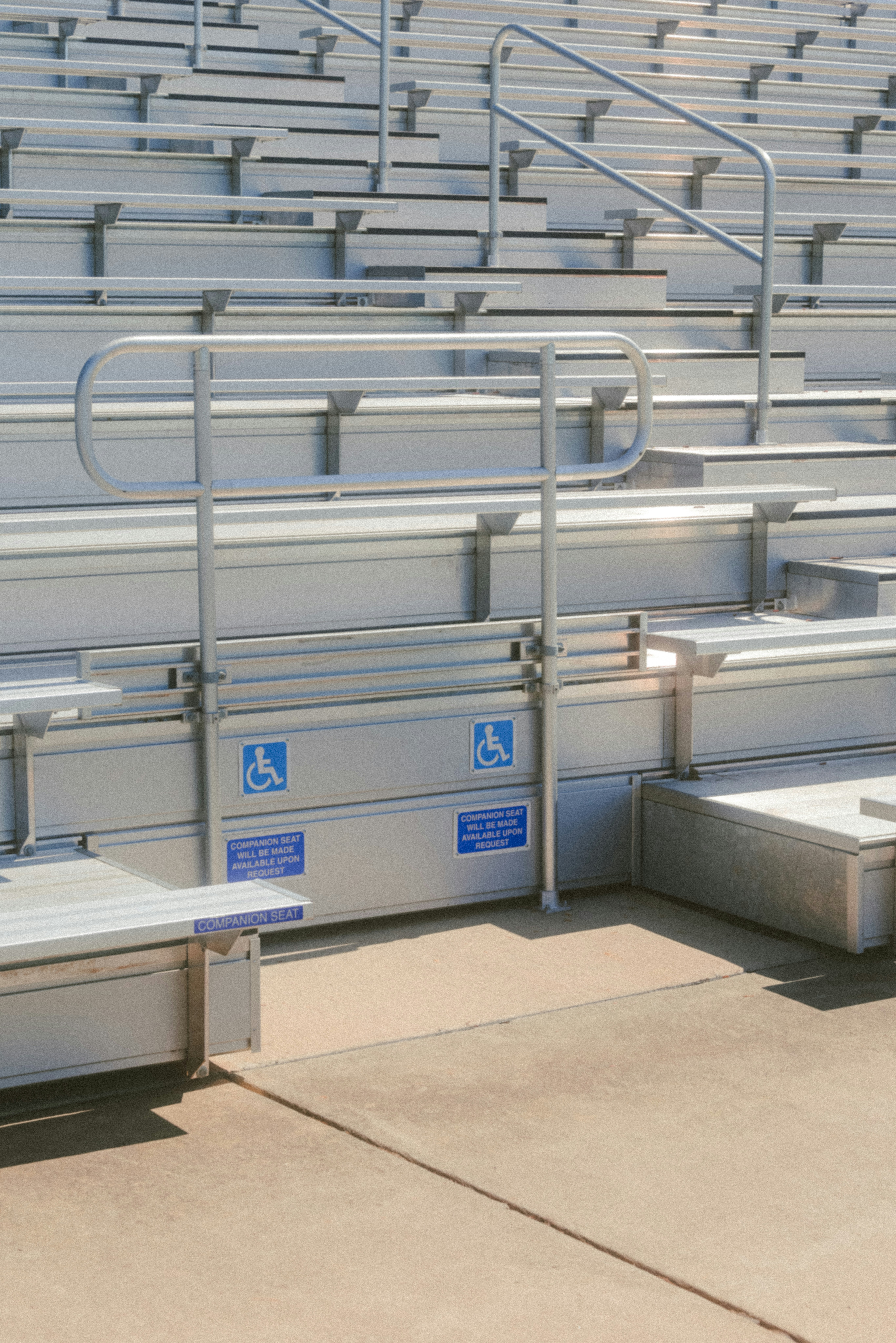 Accessible seating is provided at a stadium. photo – Free Architecture ...