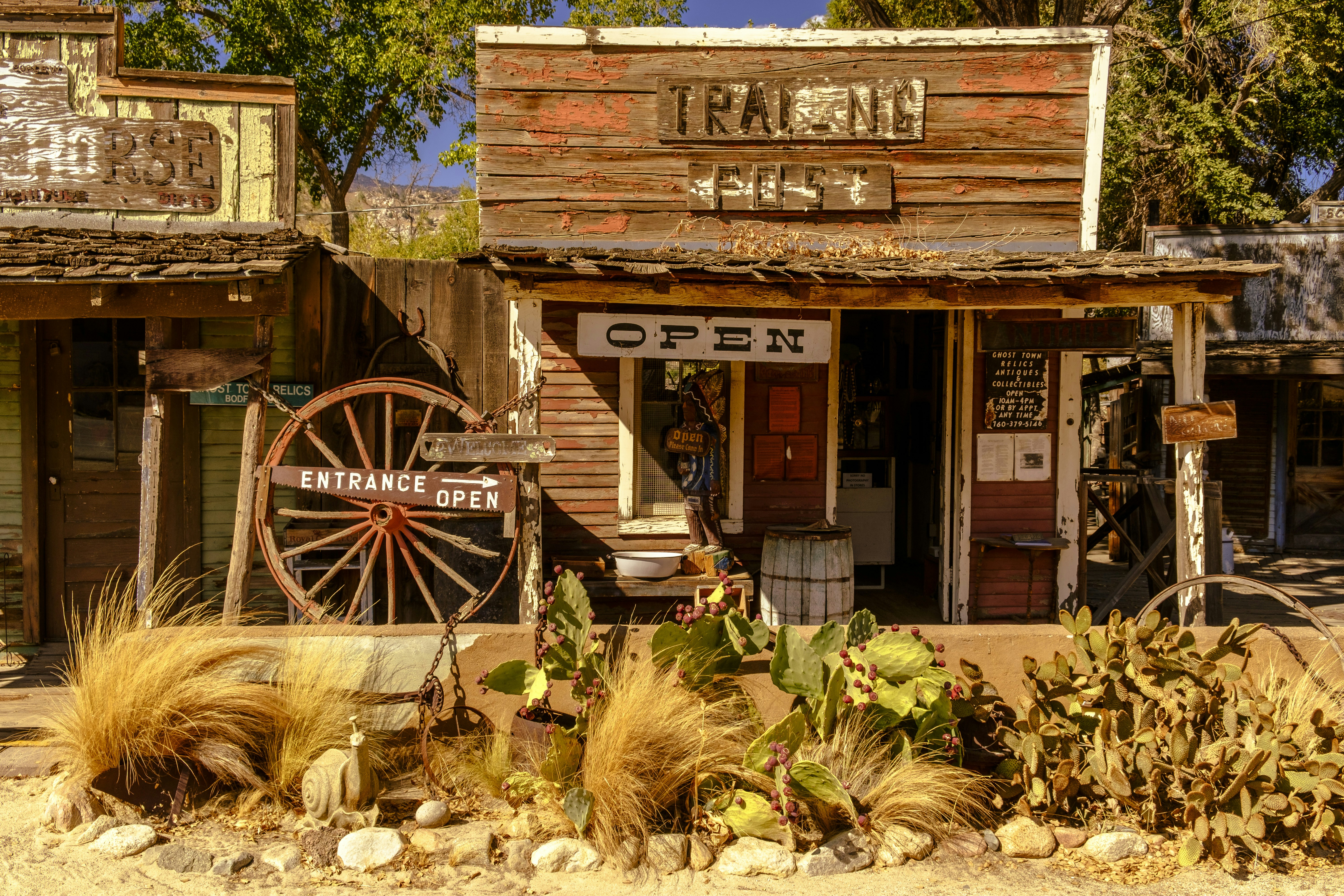 An old west trading post stands open for business. photo – Free Gold ...