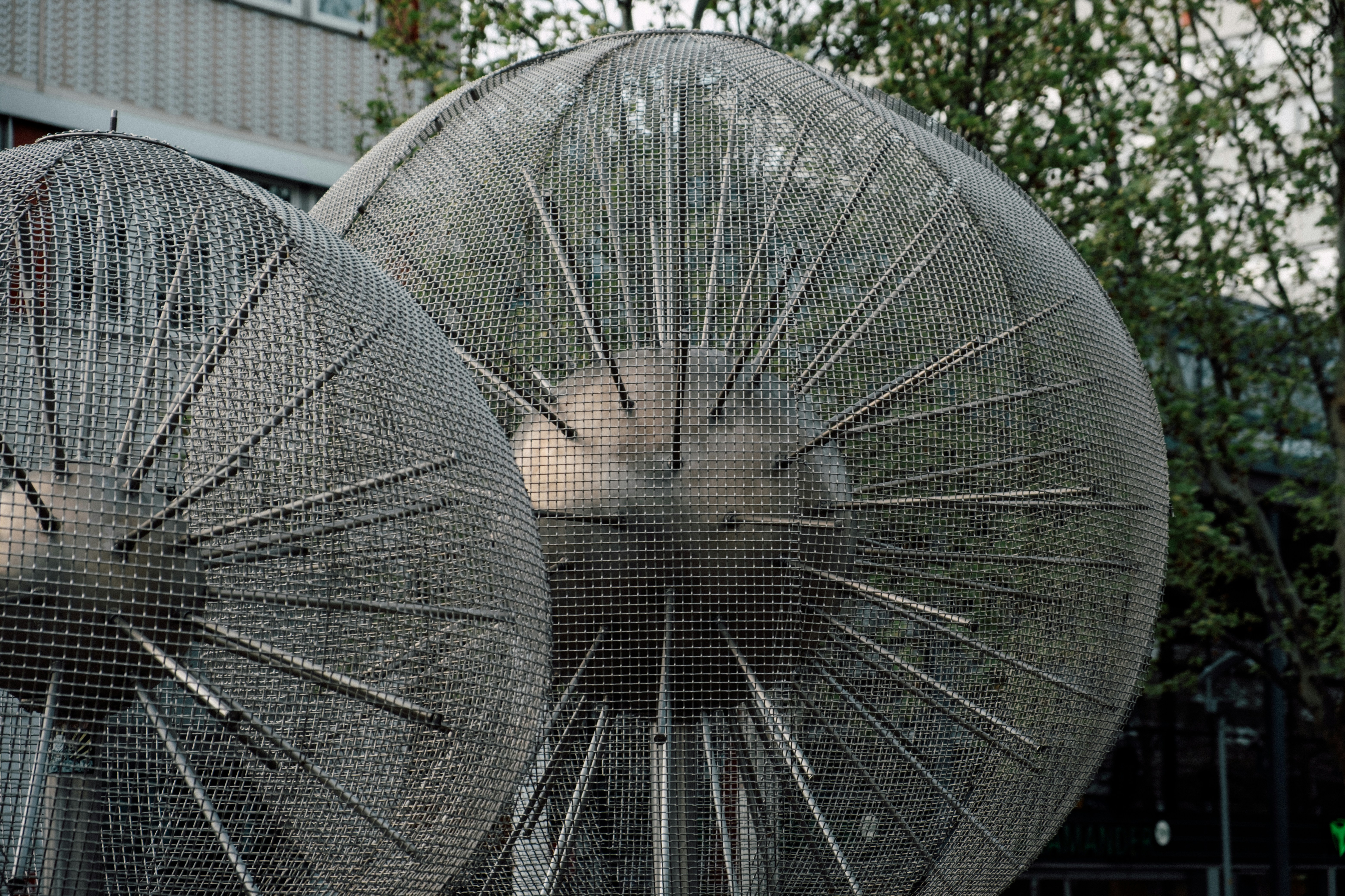 Urban Orb Mesh: A Closer Look at Giant Steel Spheres