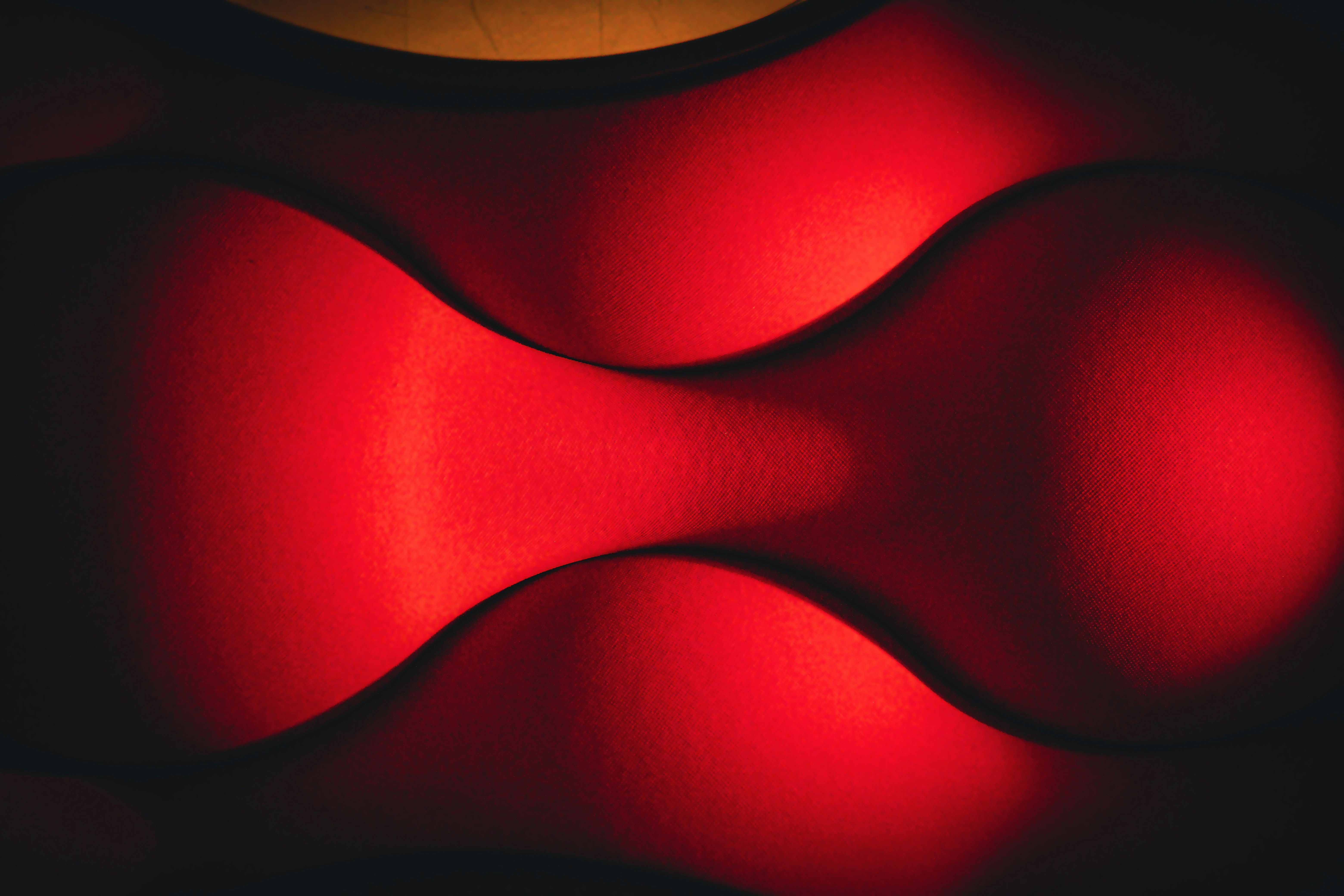 Crimson Contours: Velvet Lighting on Red Waves