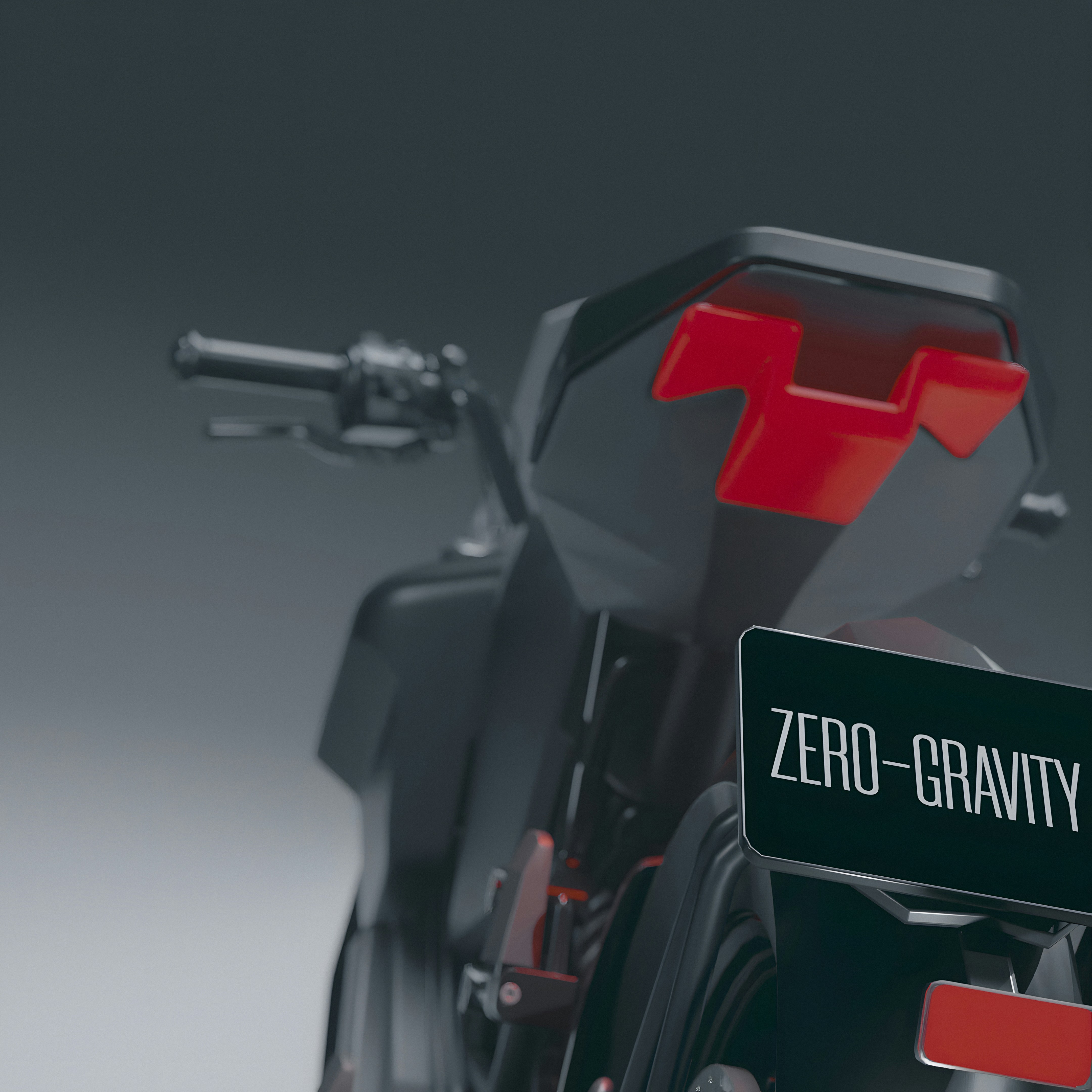 A motorcycle's back with lights and "zero-gravity" tag. photo – Free ...
