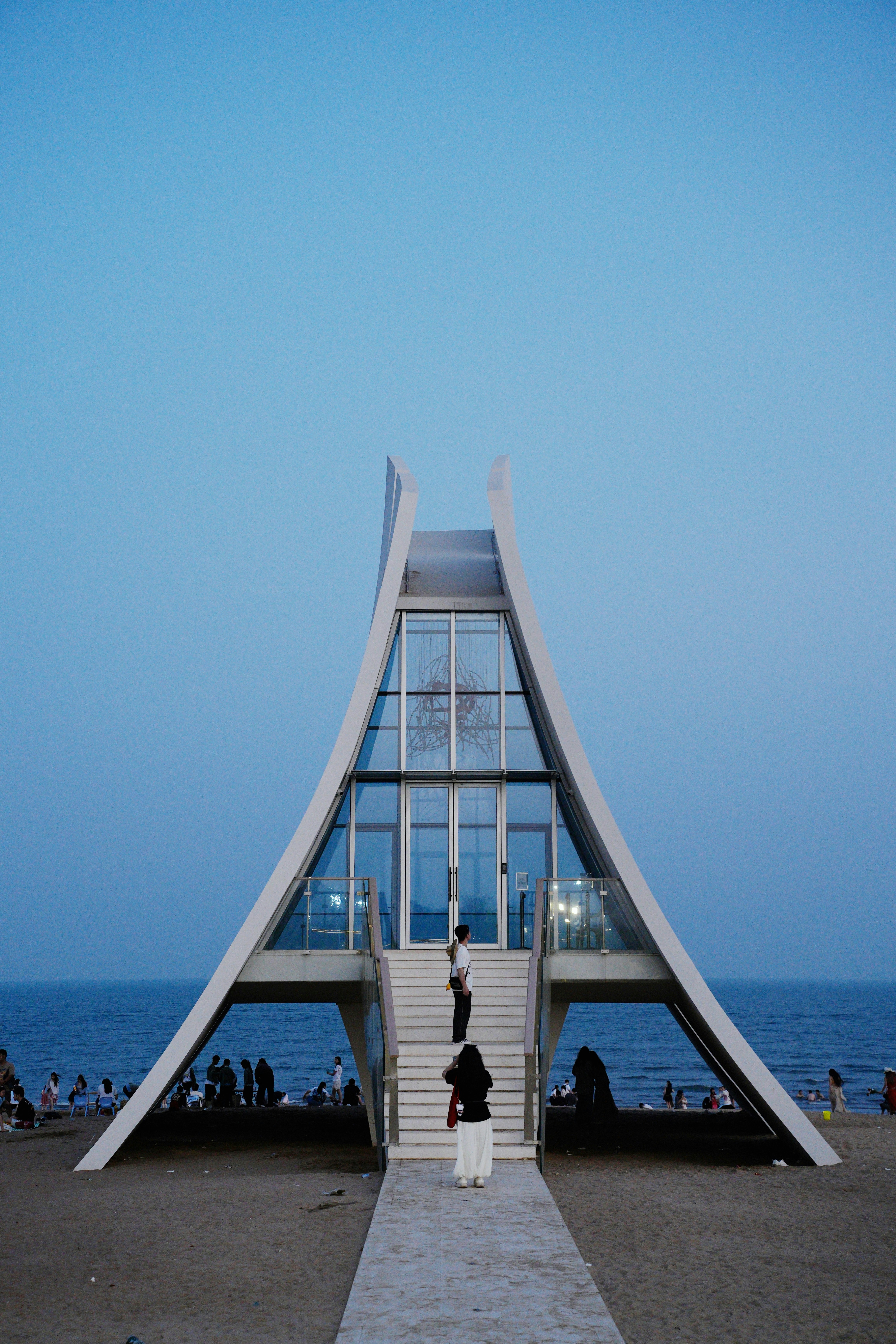Seaside Archway Framing the Atlantic Blue