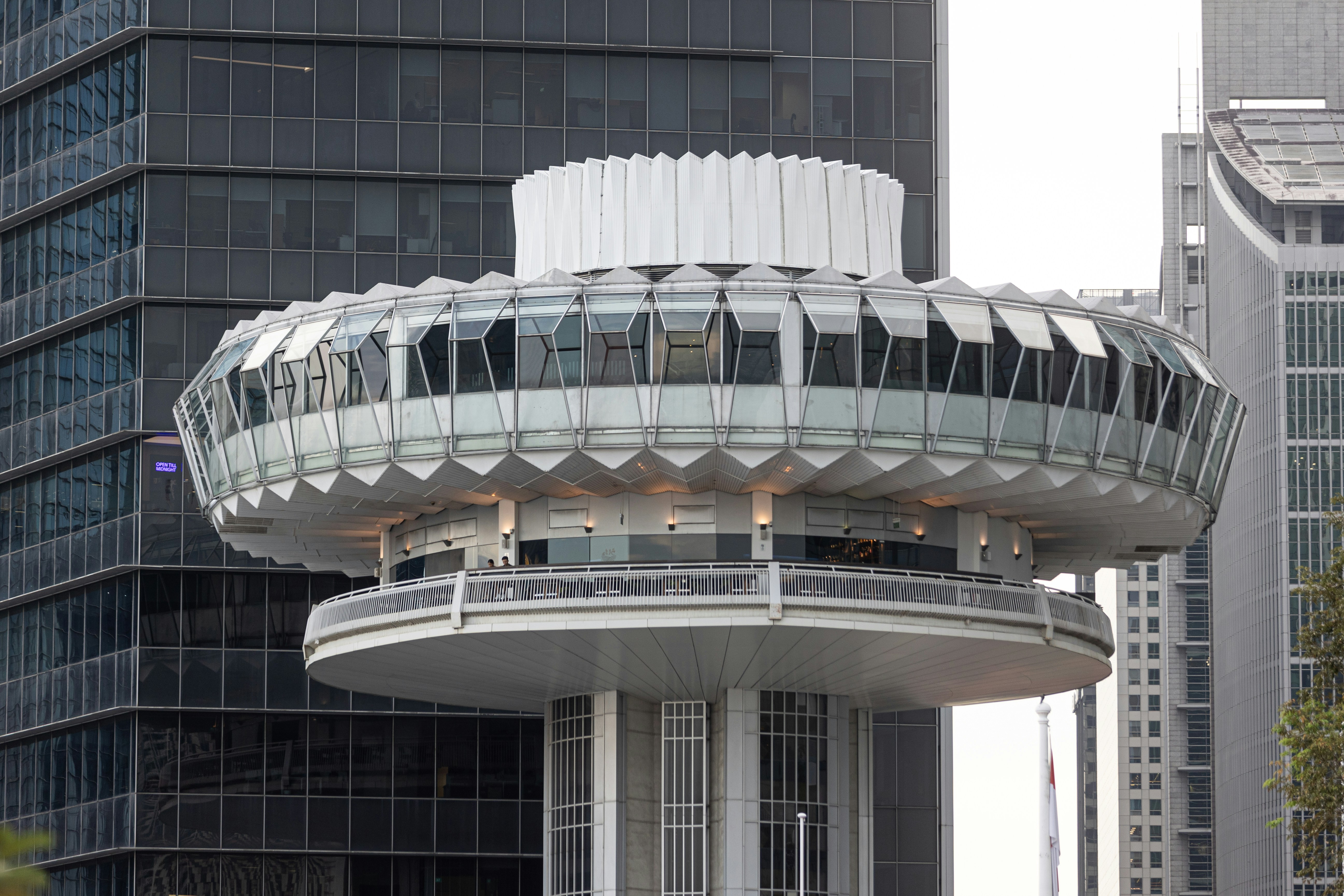 A unique building with round, futuristic design. photo – Free Vintage ...