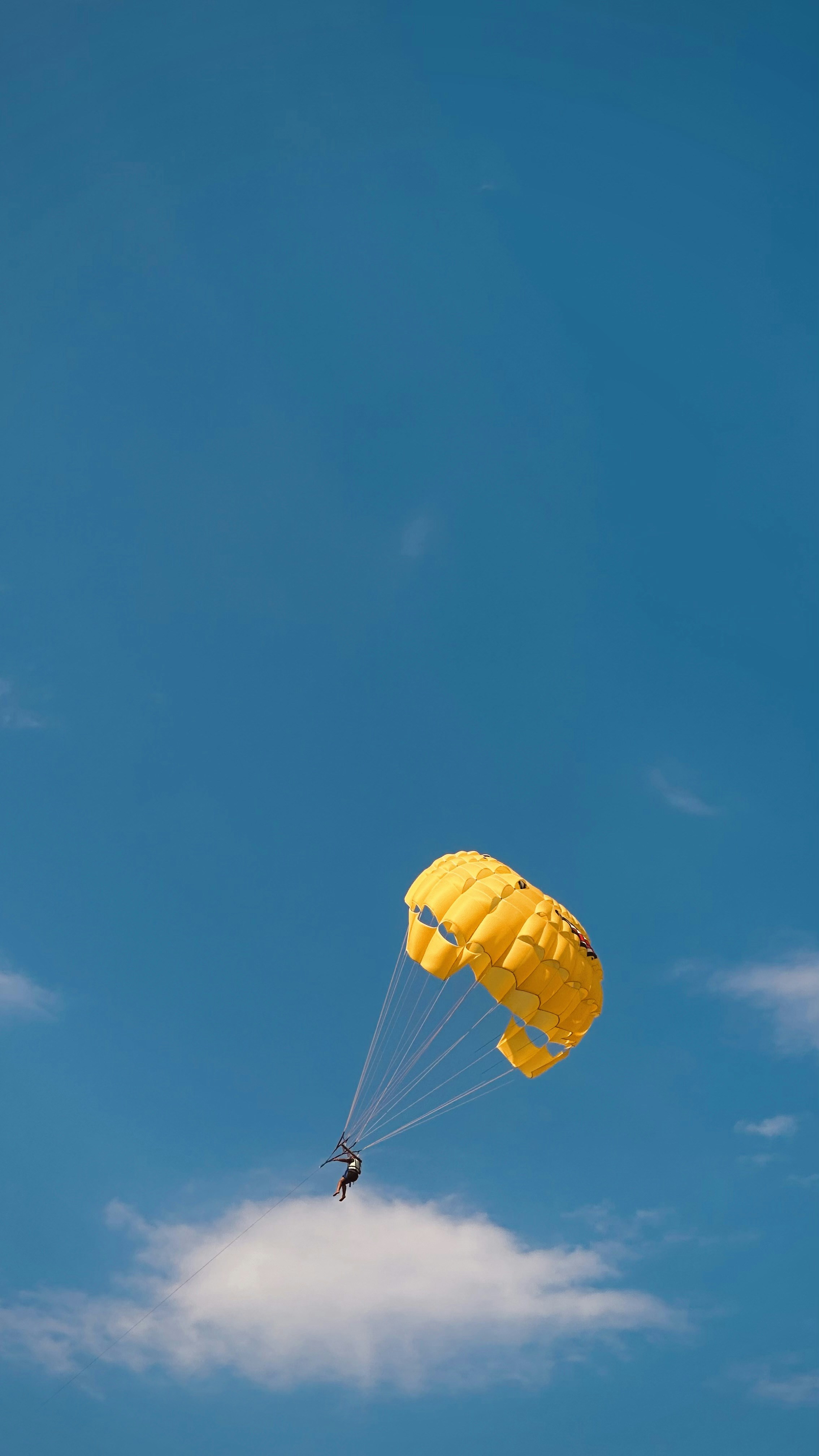 Soaring Through the Azure: A Parachute Adventure
