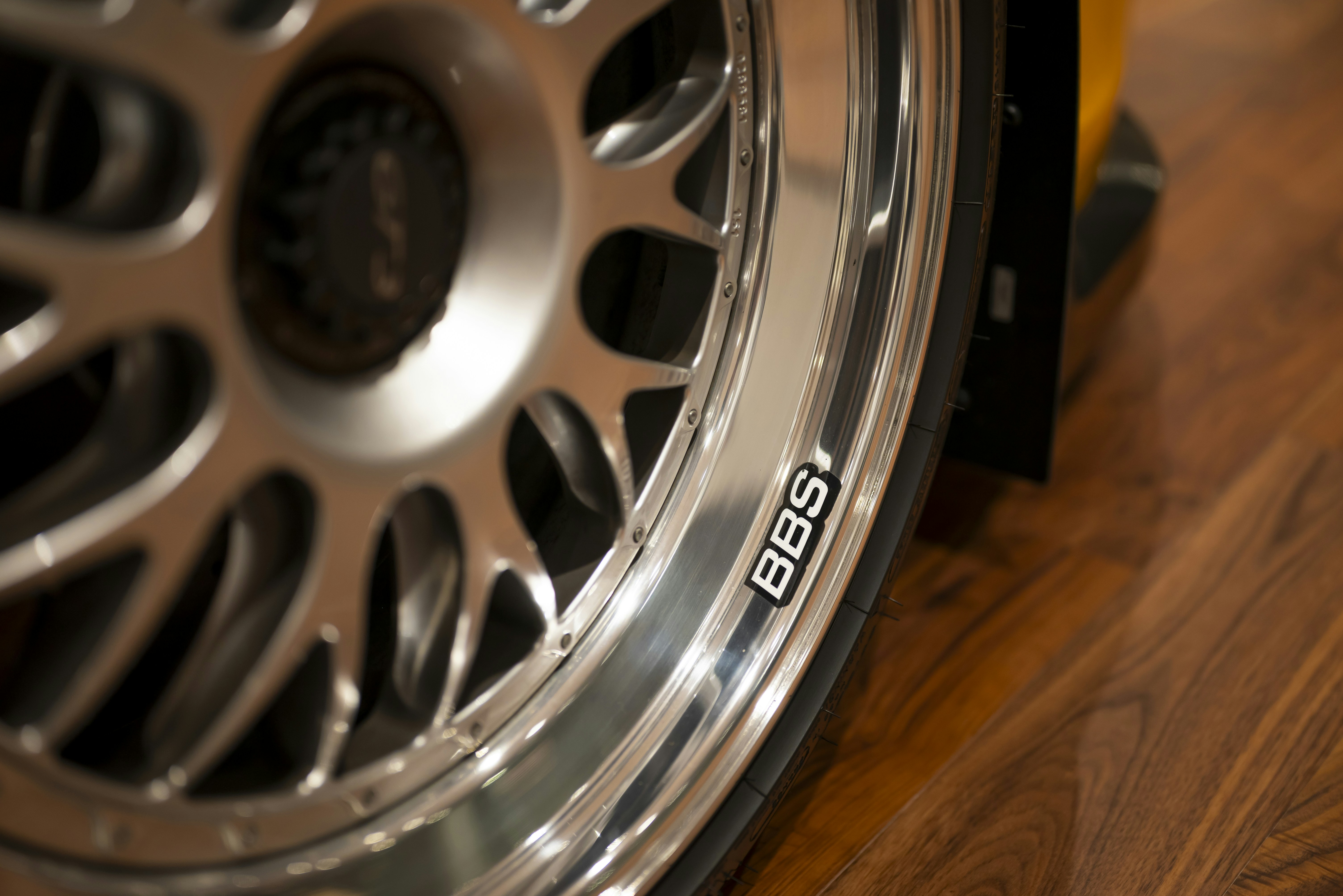 Here's a caption: shiny car wheel with bbs emblem. photo – Free Porsche ...