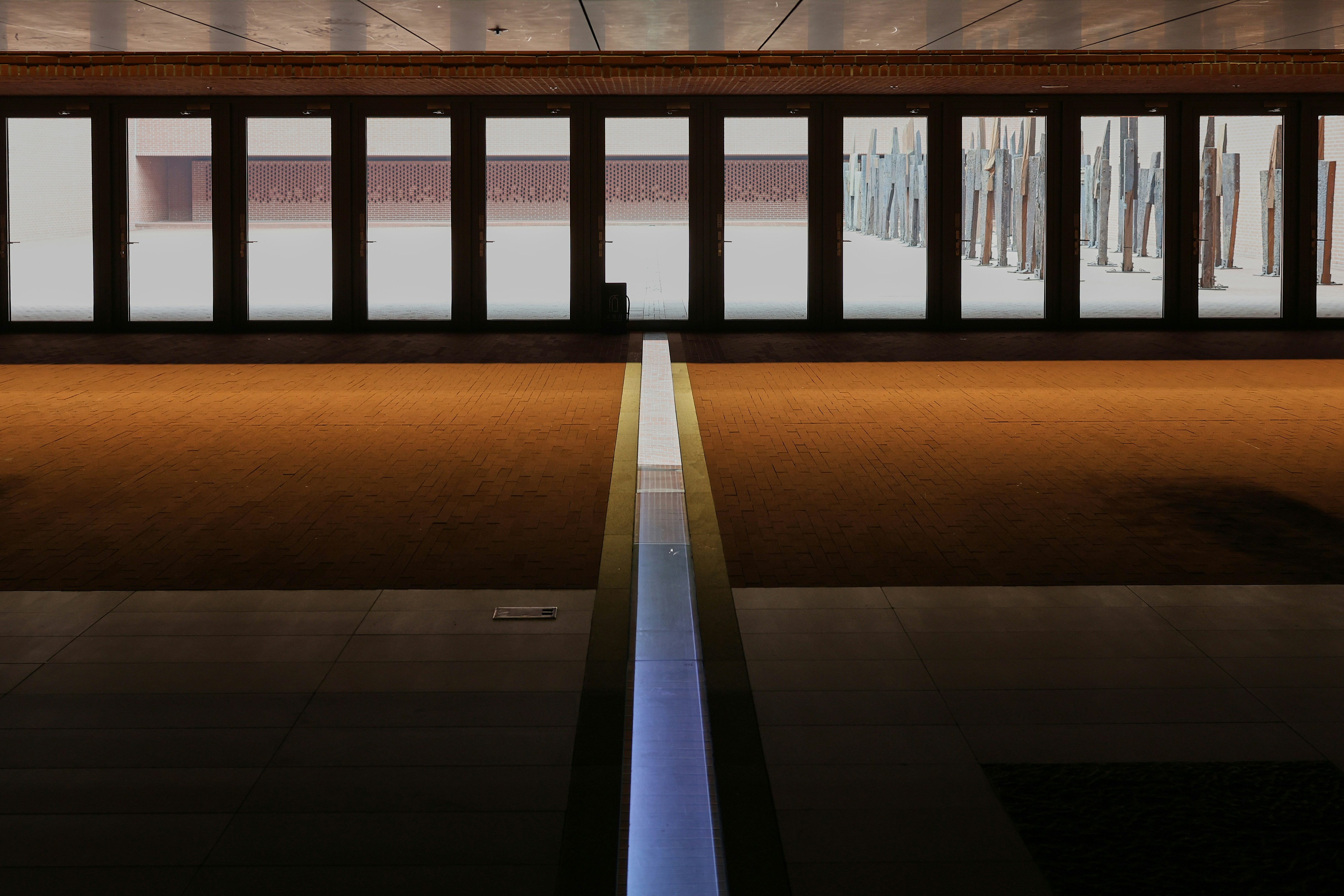 Centerline of Stillness: A Quiet Corridor of Light and Shadow