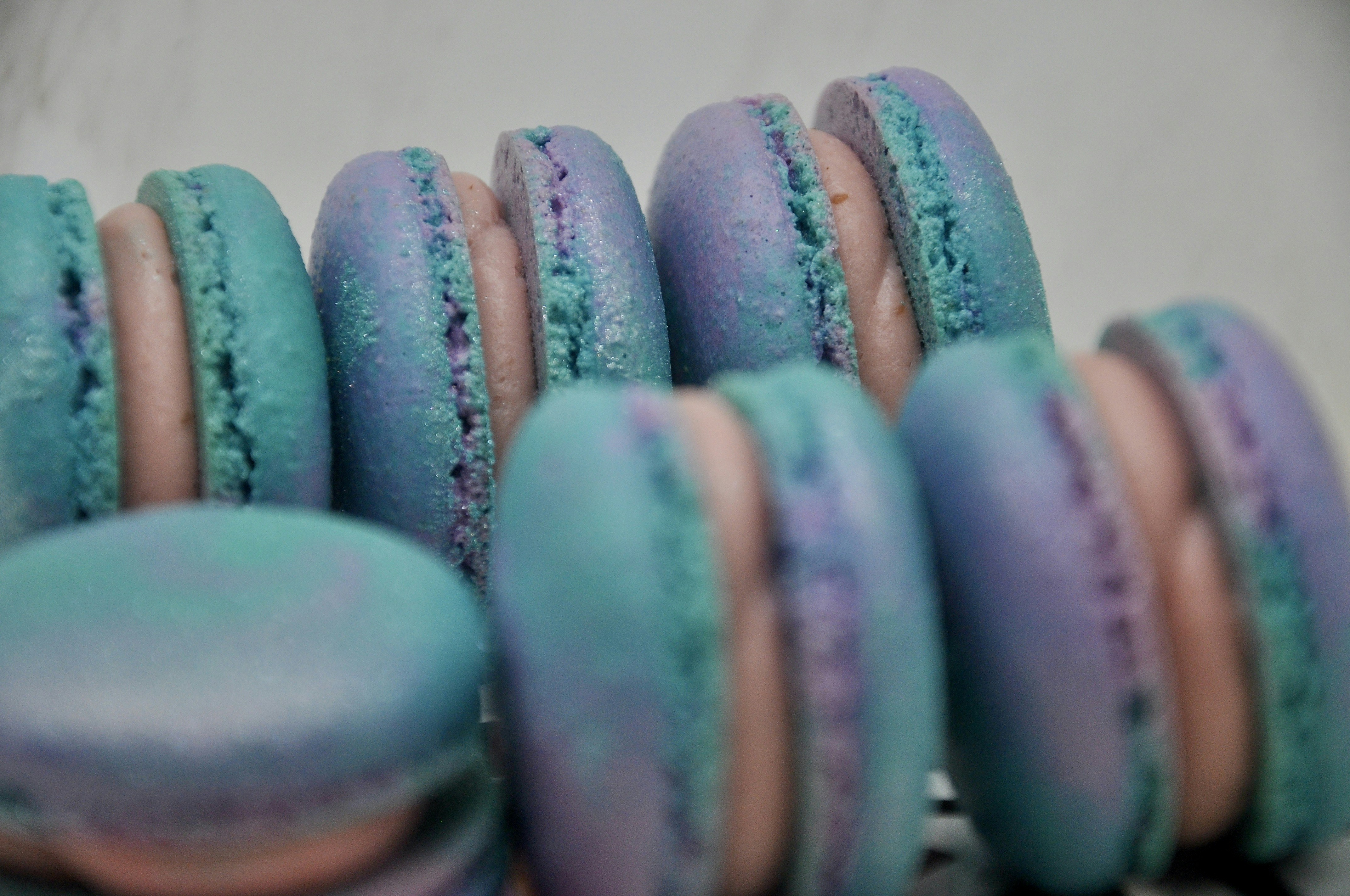 Whimsical Delights: A Colorful Array of Macarons