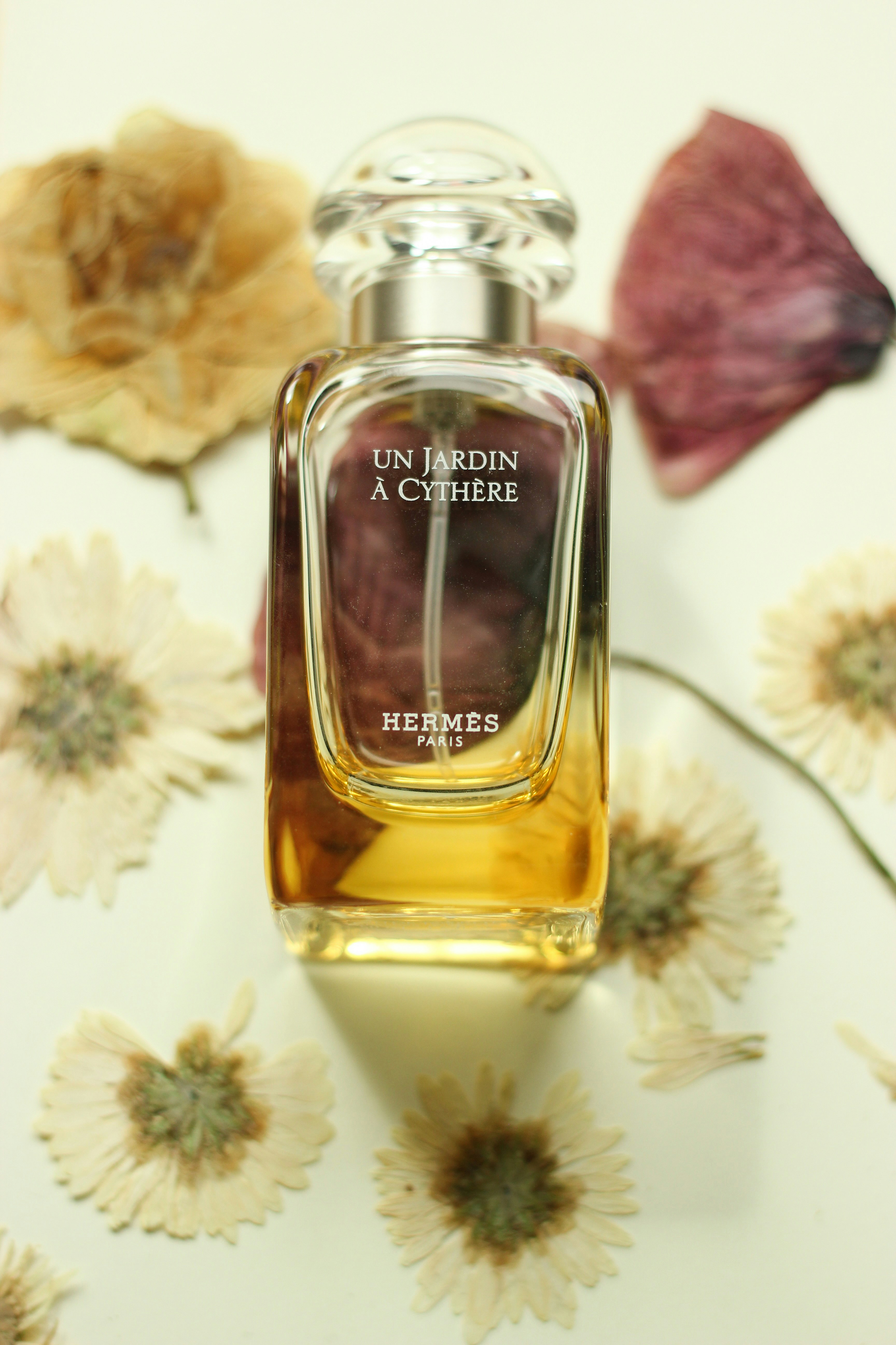 A perfume bottle with dried flowers. photo – Free Flowers Image on Unsplash