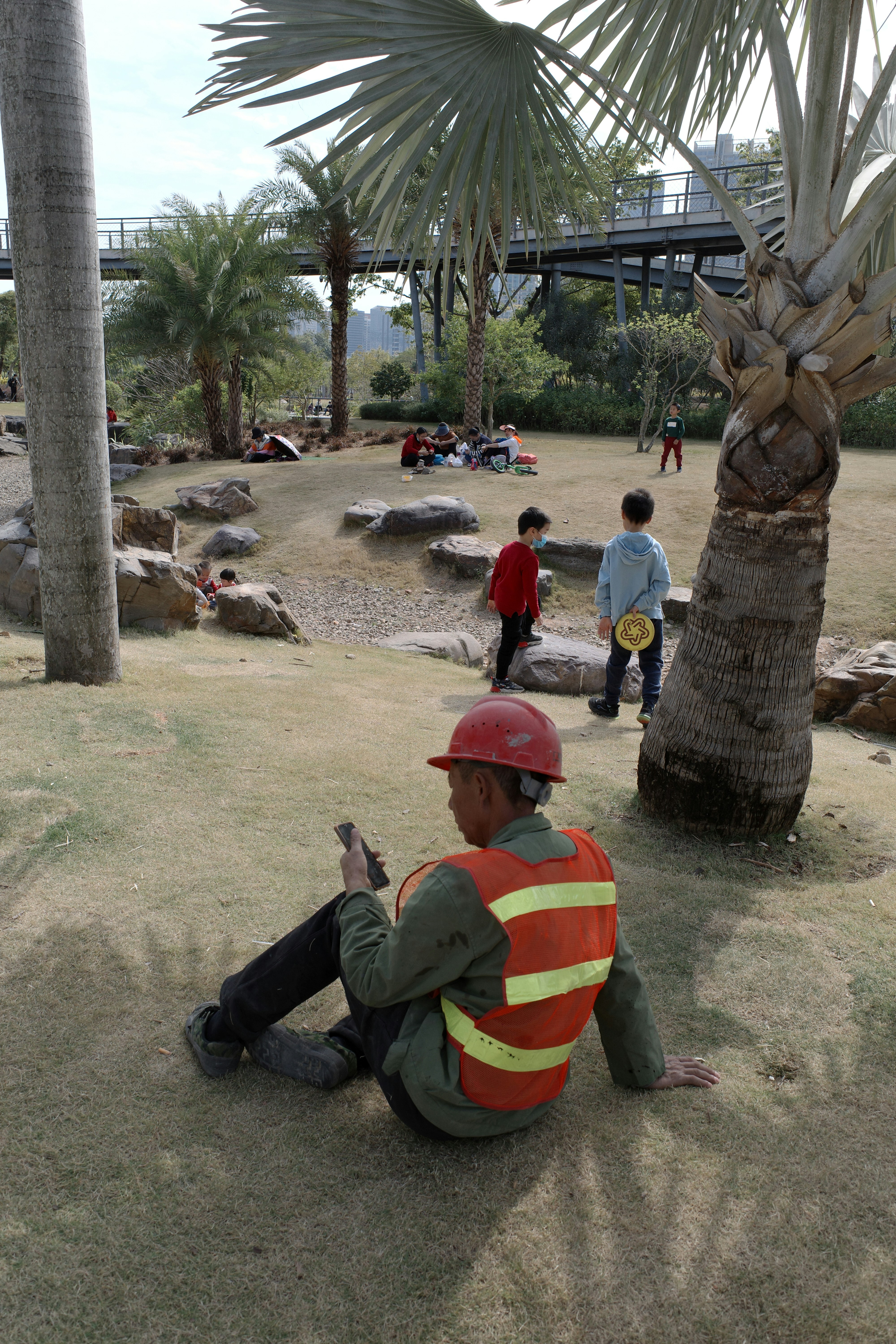 Quiet Moments Amidst the Buzz of Activity