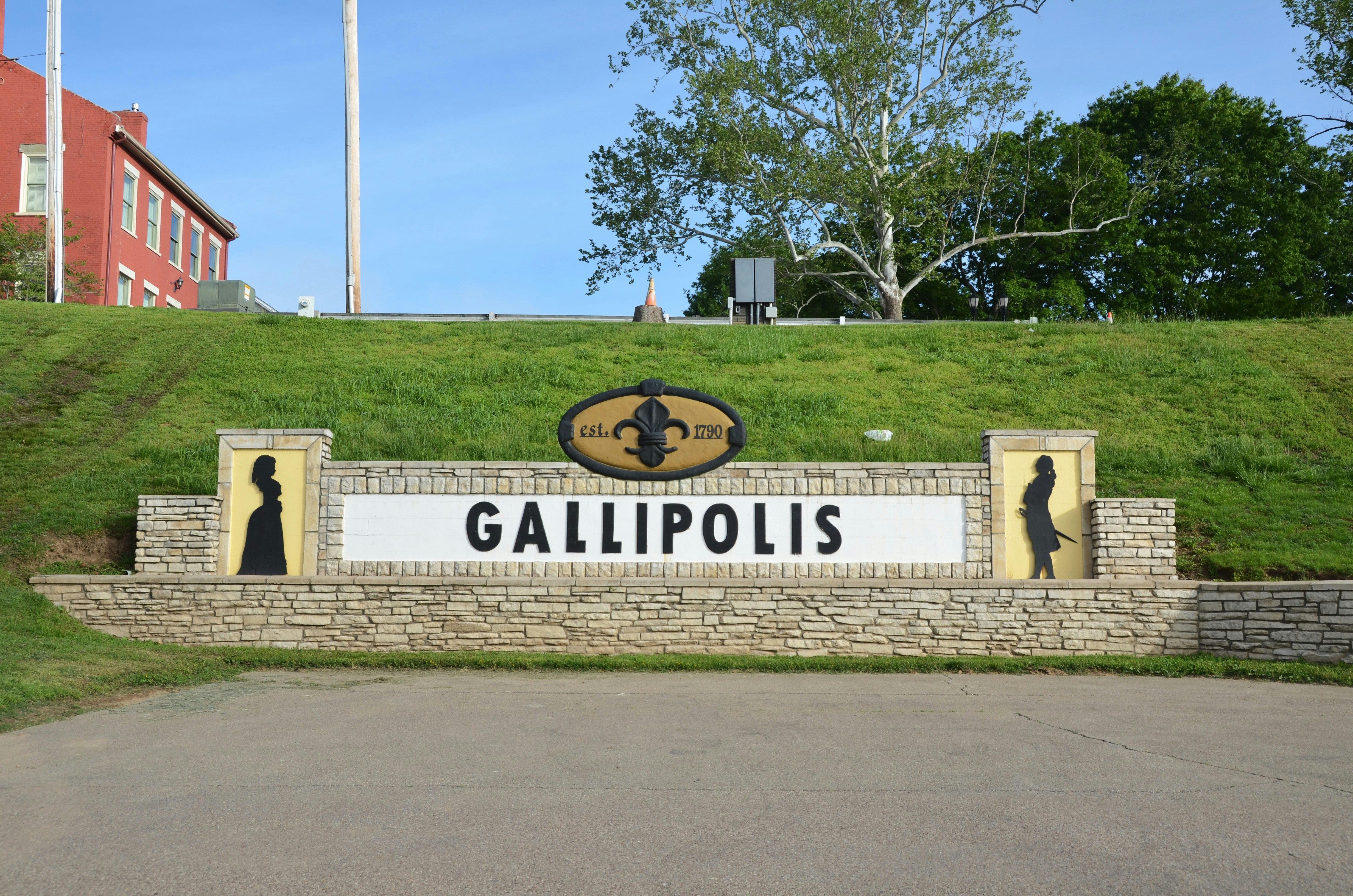 The gallipolis sign welcomes visitors to the city. photo – Free Image ...