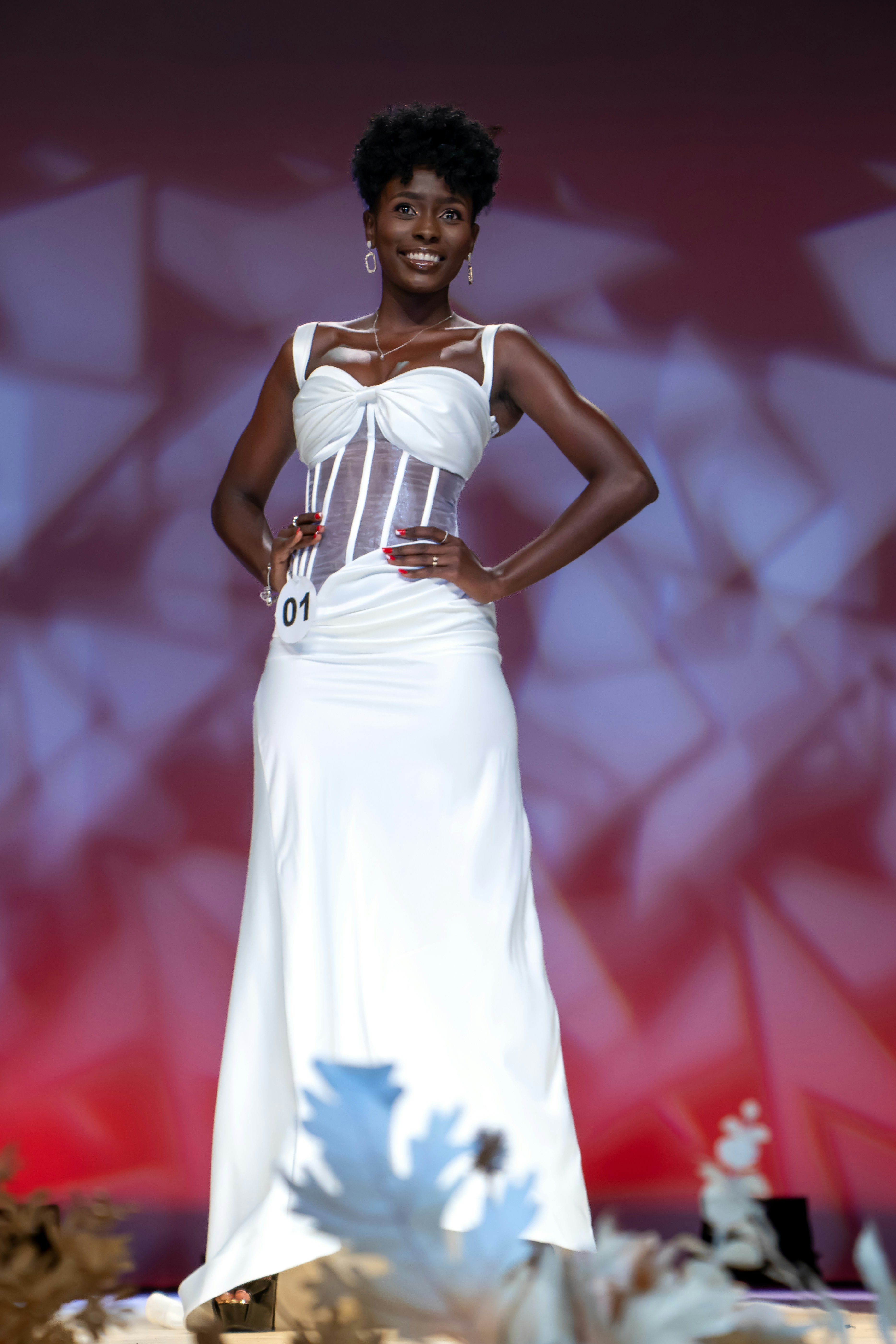 A woman models a white dress and smiles. photo – Free Fashion Image on ...