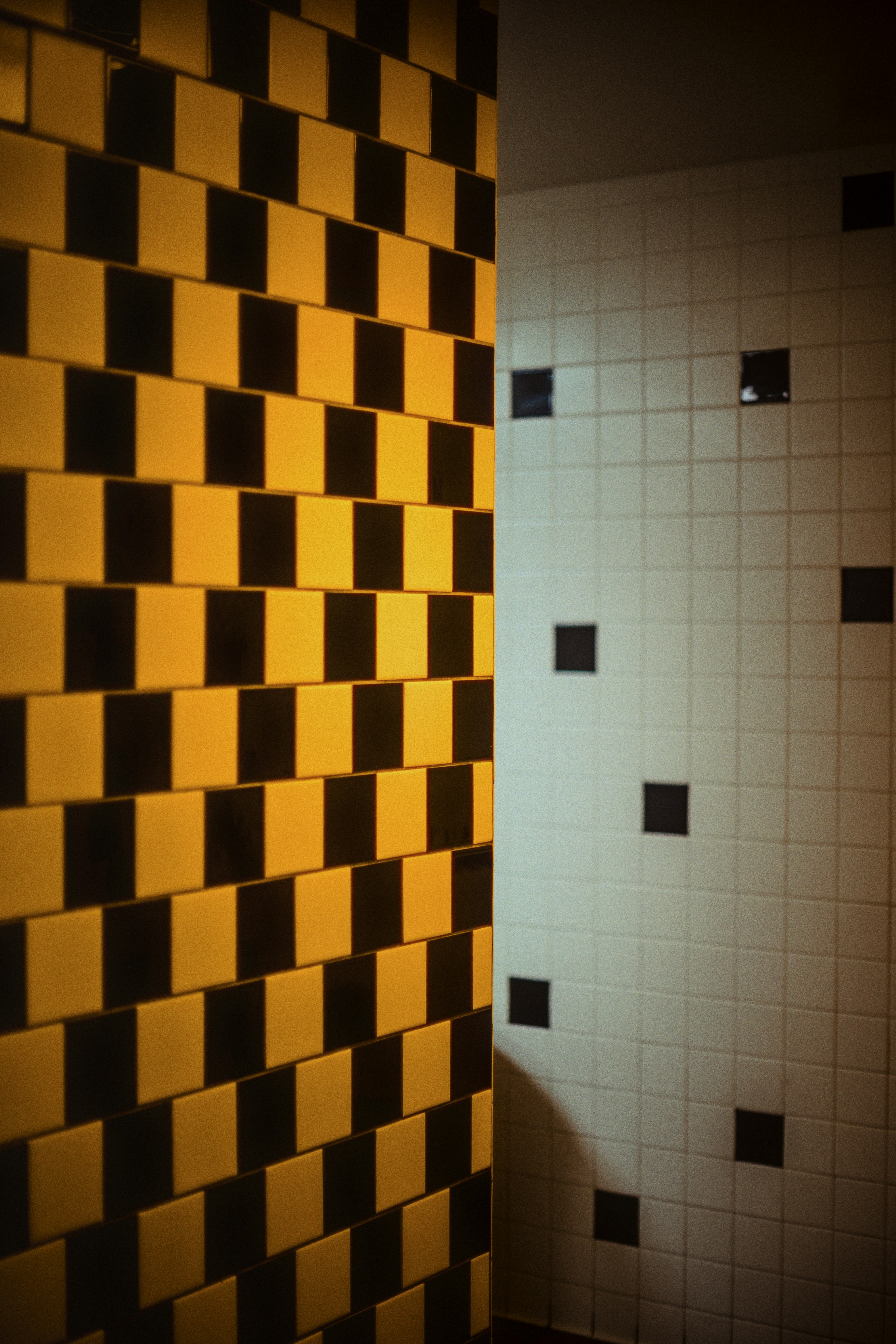 Threshold of Contrast: A Vertical Divide Between Checkerboard and Tile Grid