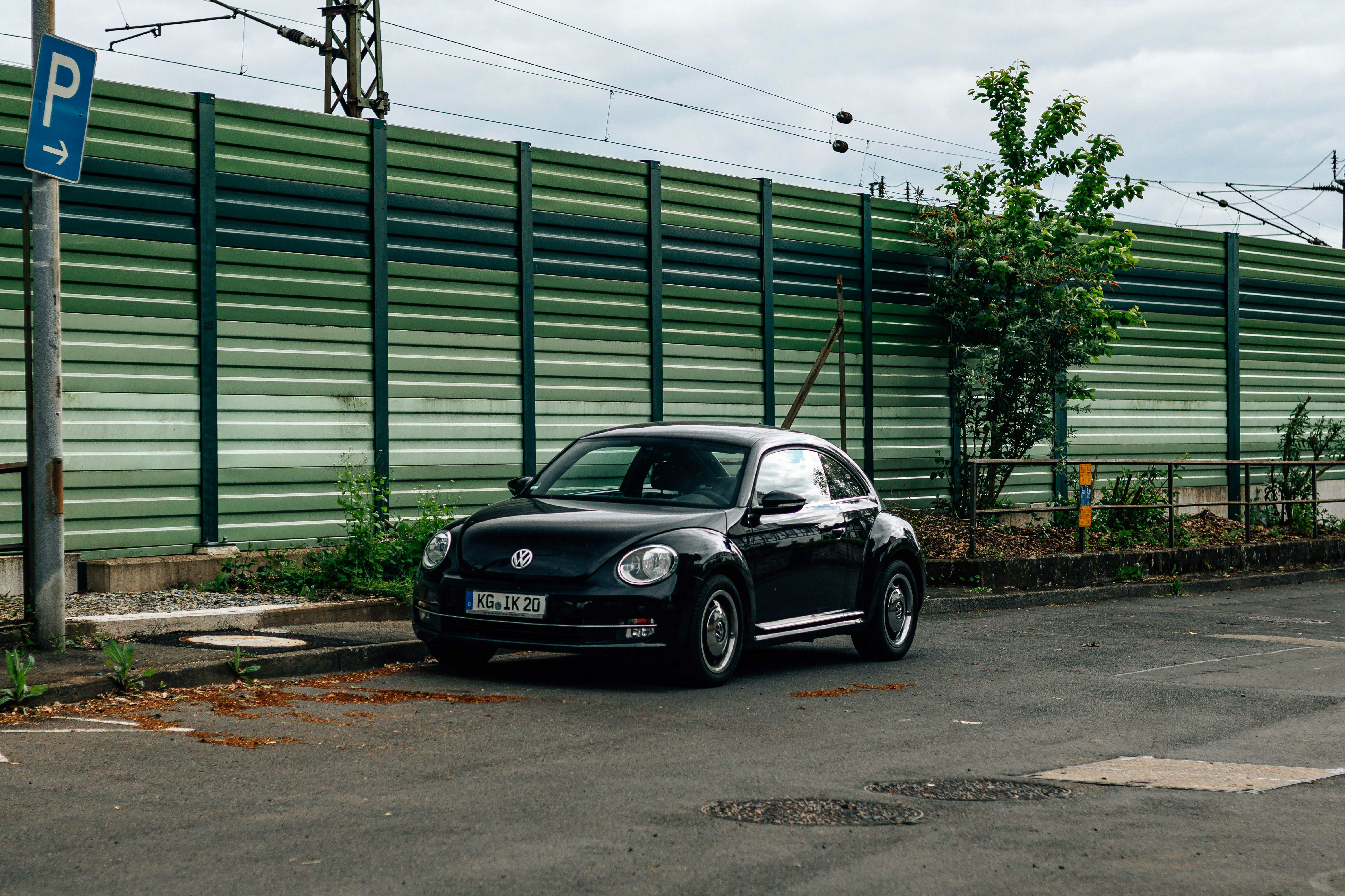 Urban Charm: The Classic Beetle Amidst Modernity