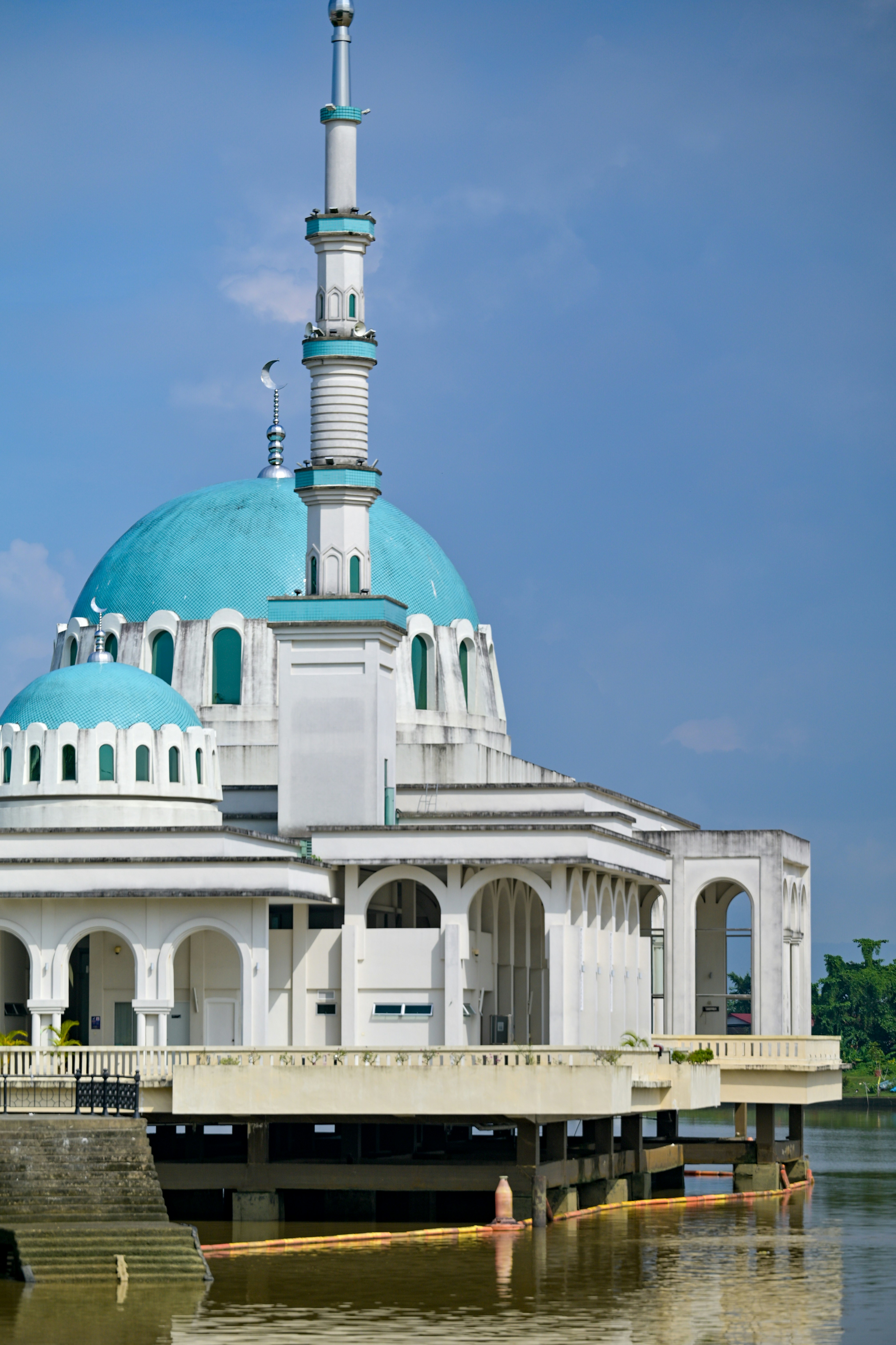 A beautiful mosque with turquoise domes. photo – Free Building Image on ...