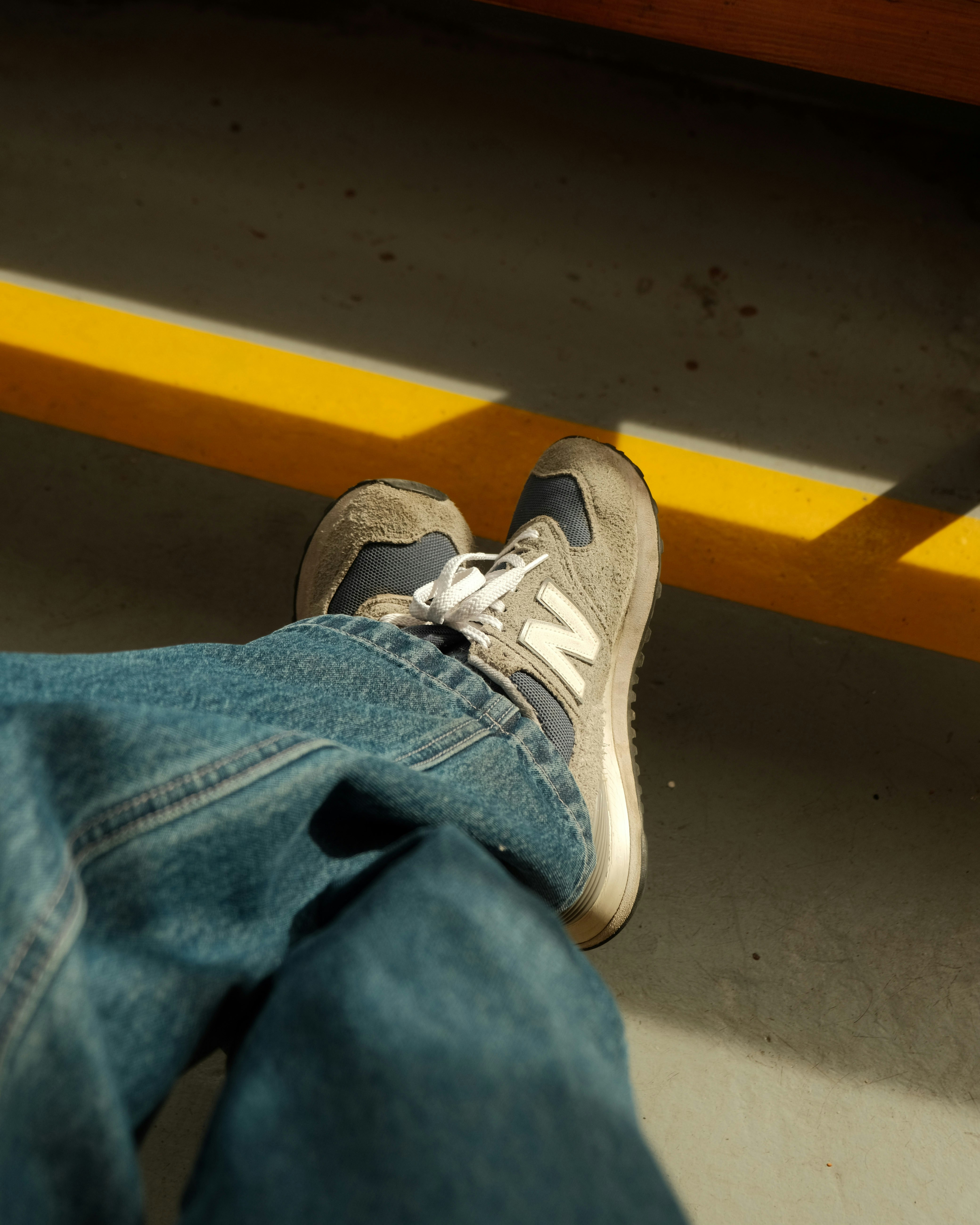 Footsteps in Sunlight: A Moment of Pause