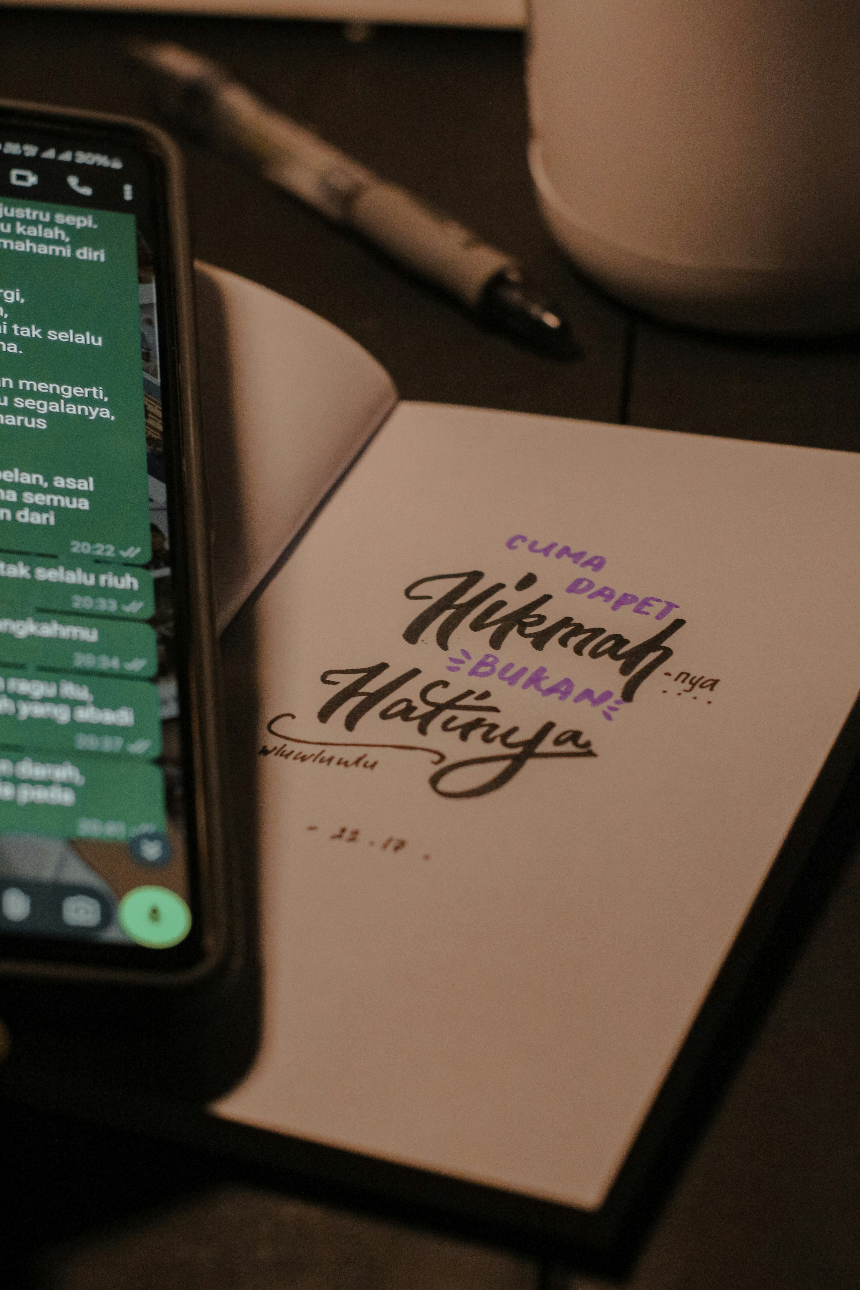 Whispers of Ink and Screen: A Quiet Desk Moment