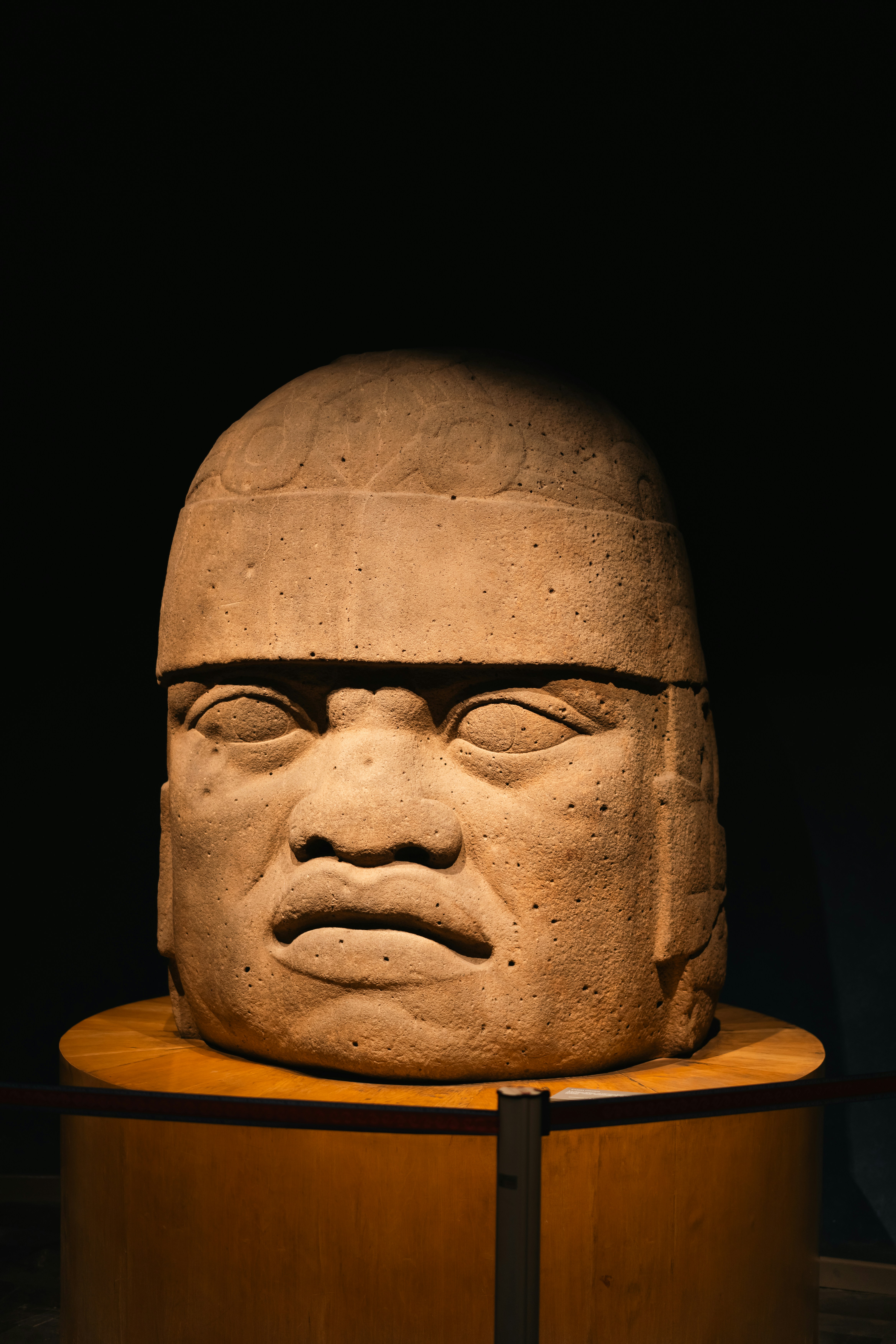 An ancient olmec colossal head statue. photo – Free Portrait Image on ...