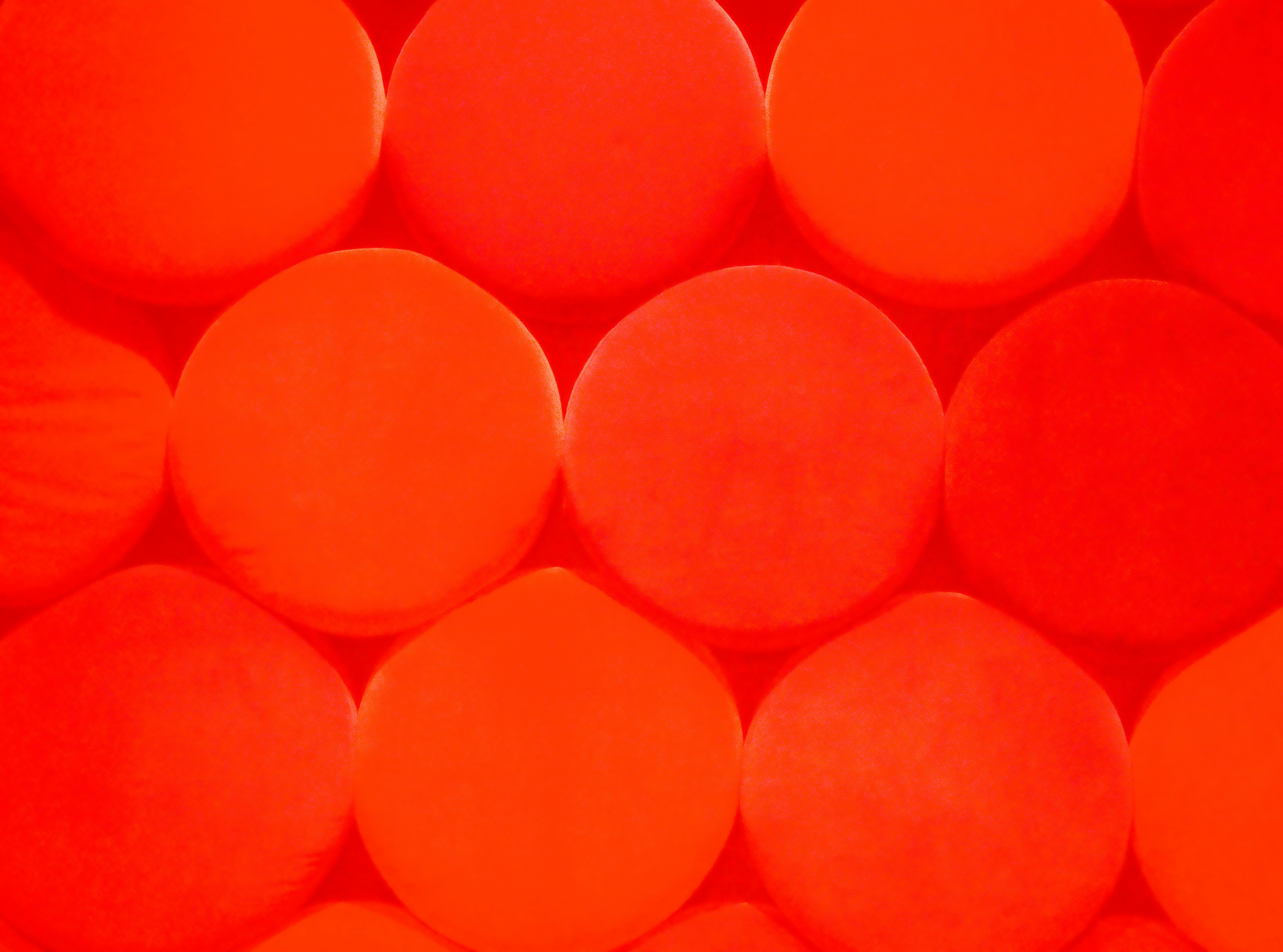 Orange Orbs in a Velvet Macro Grid