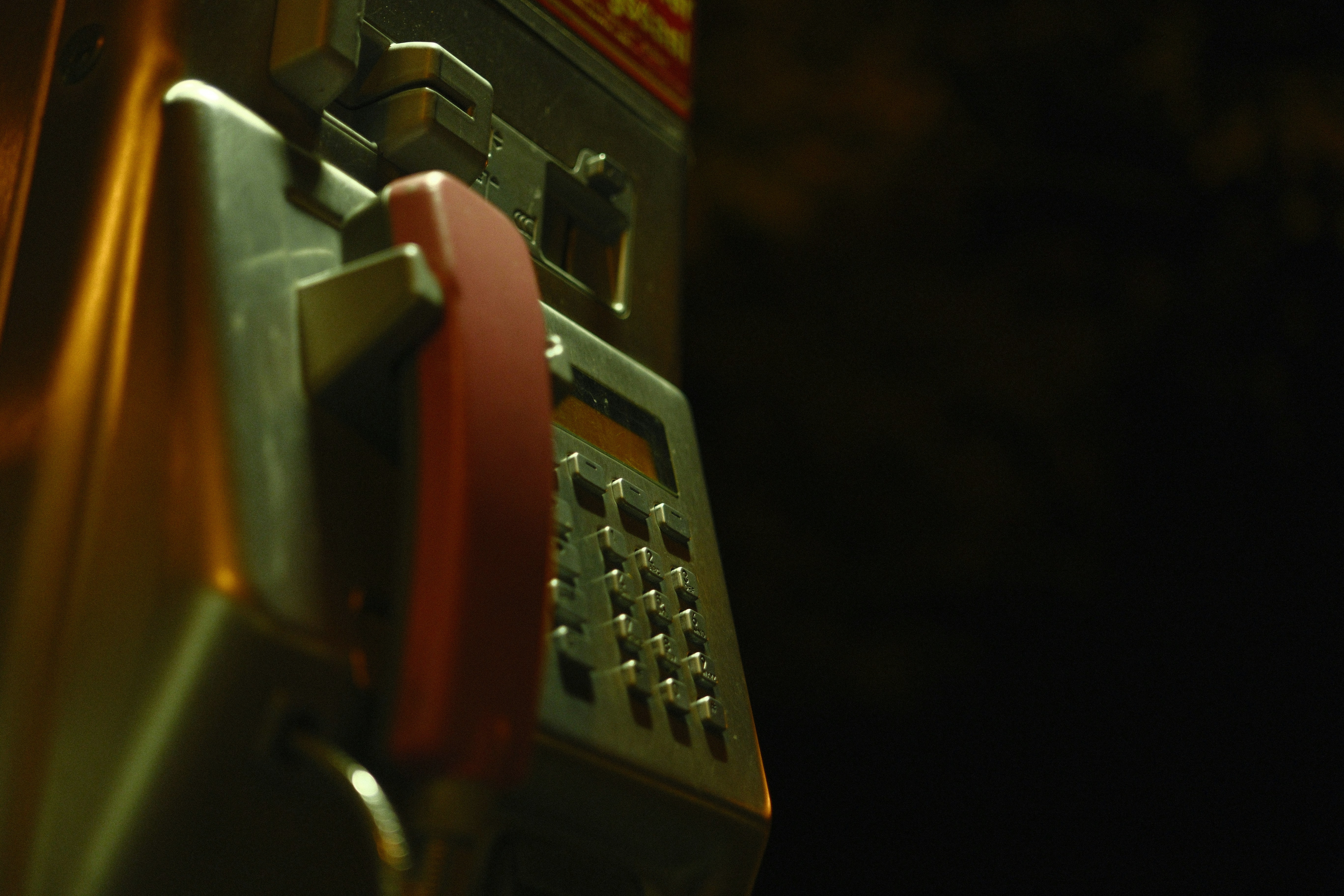 Old payphone with the receiver off-hook. photo – Free Phone Image on ...