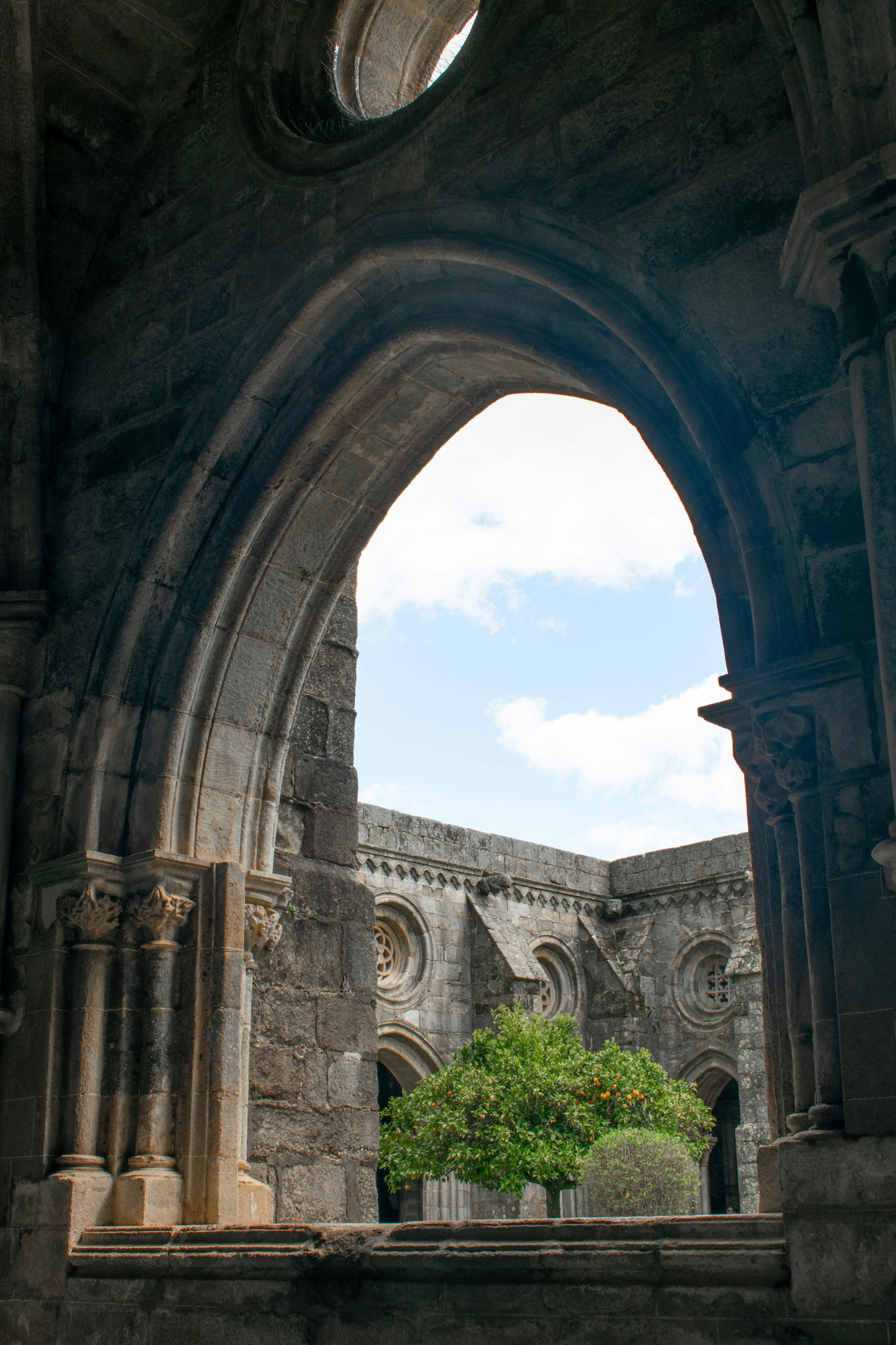 Through the Arch: Sky-Frame in a Ruined Cloister