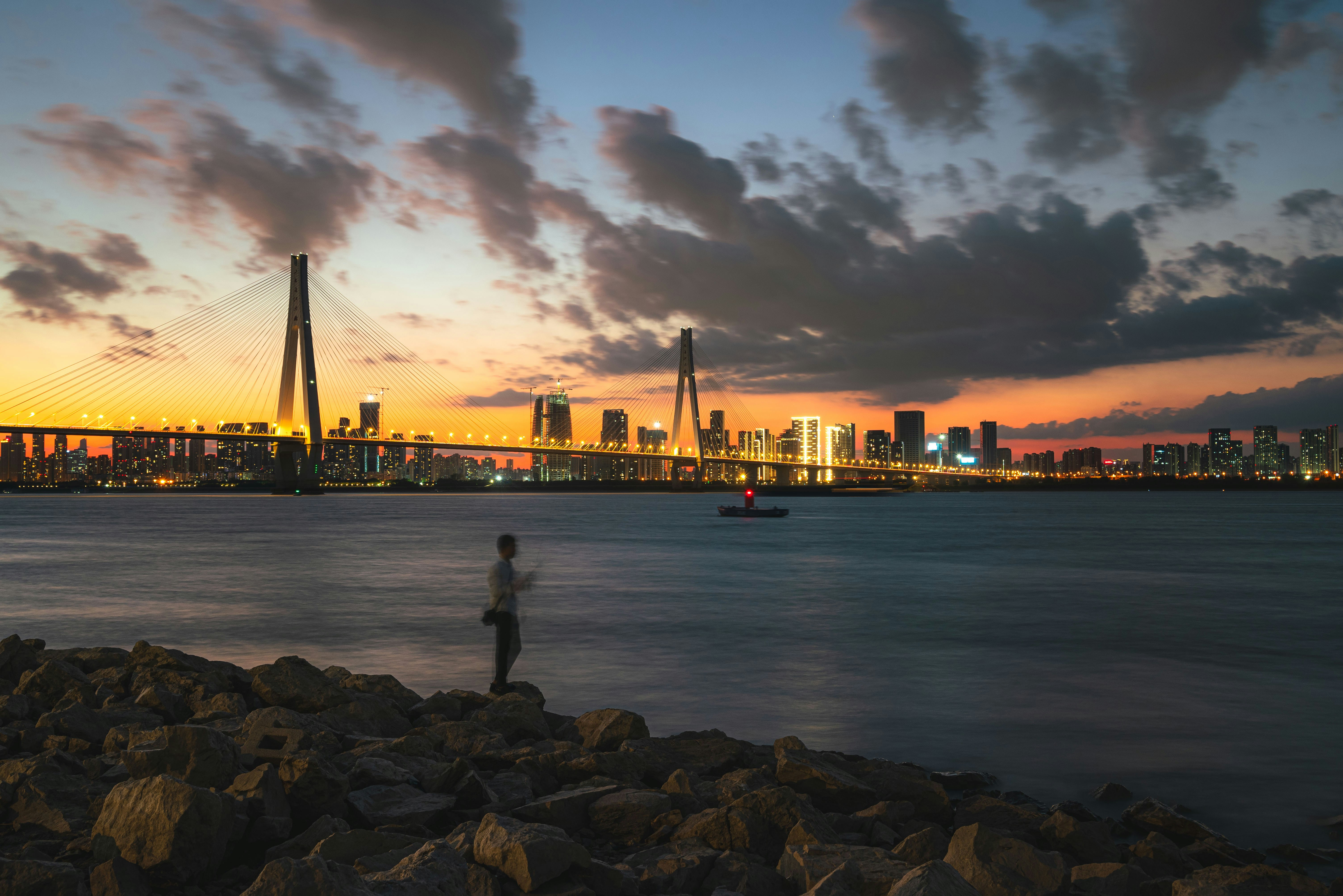 Twilight Reflections: A City Awakens