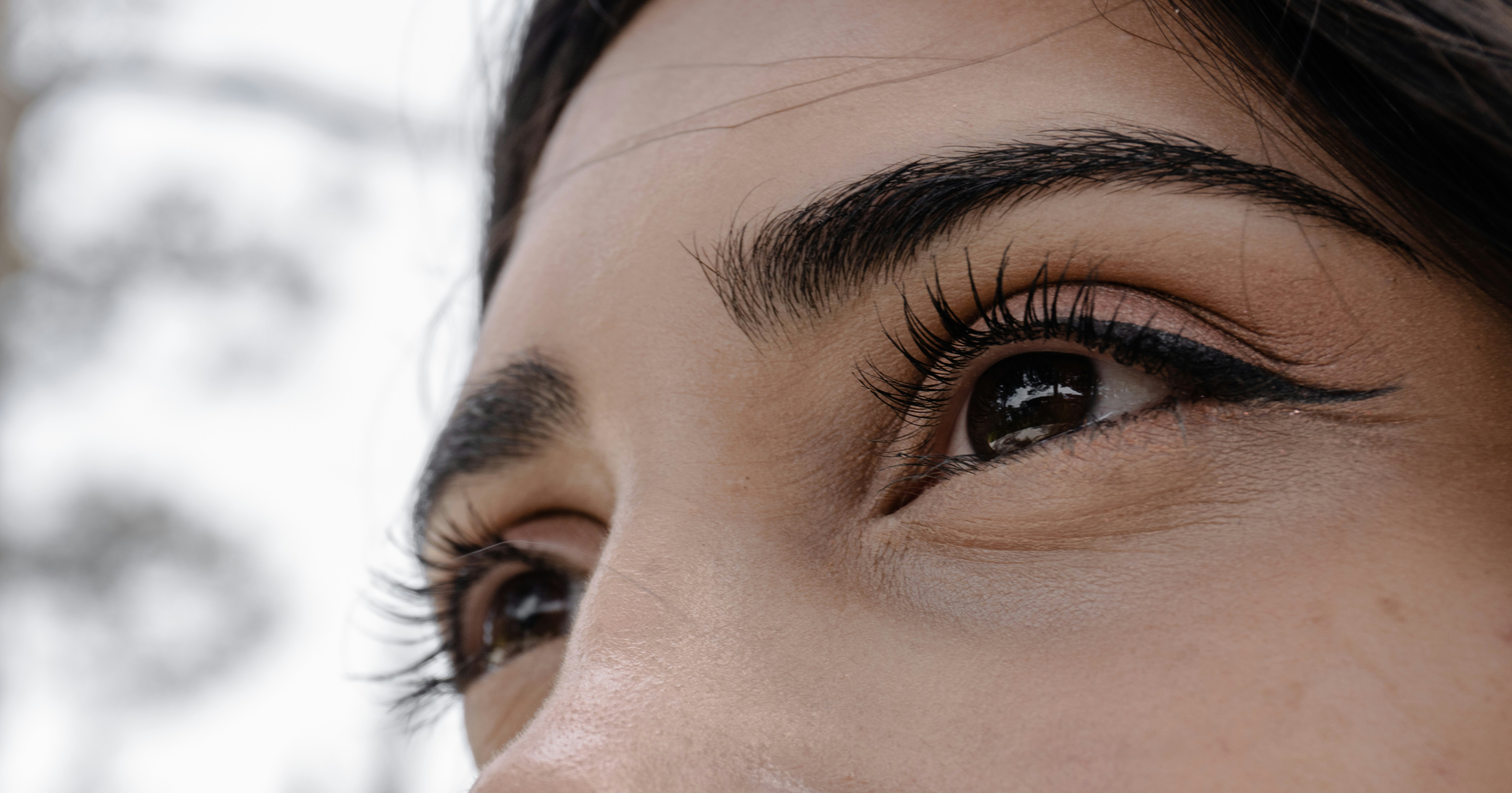 Close-up of a woman's eye with perfect eyeliner. photo – Free Fashion ...