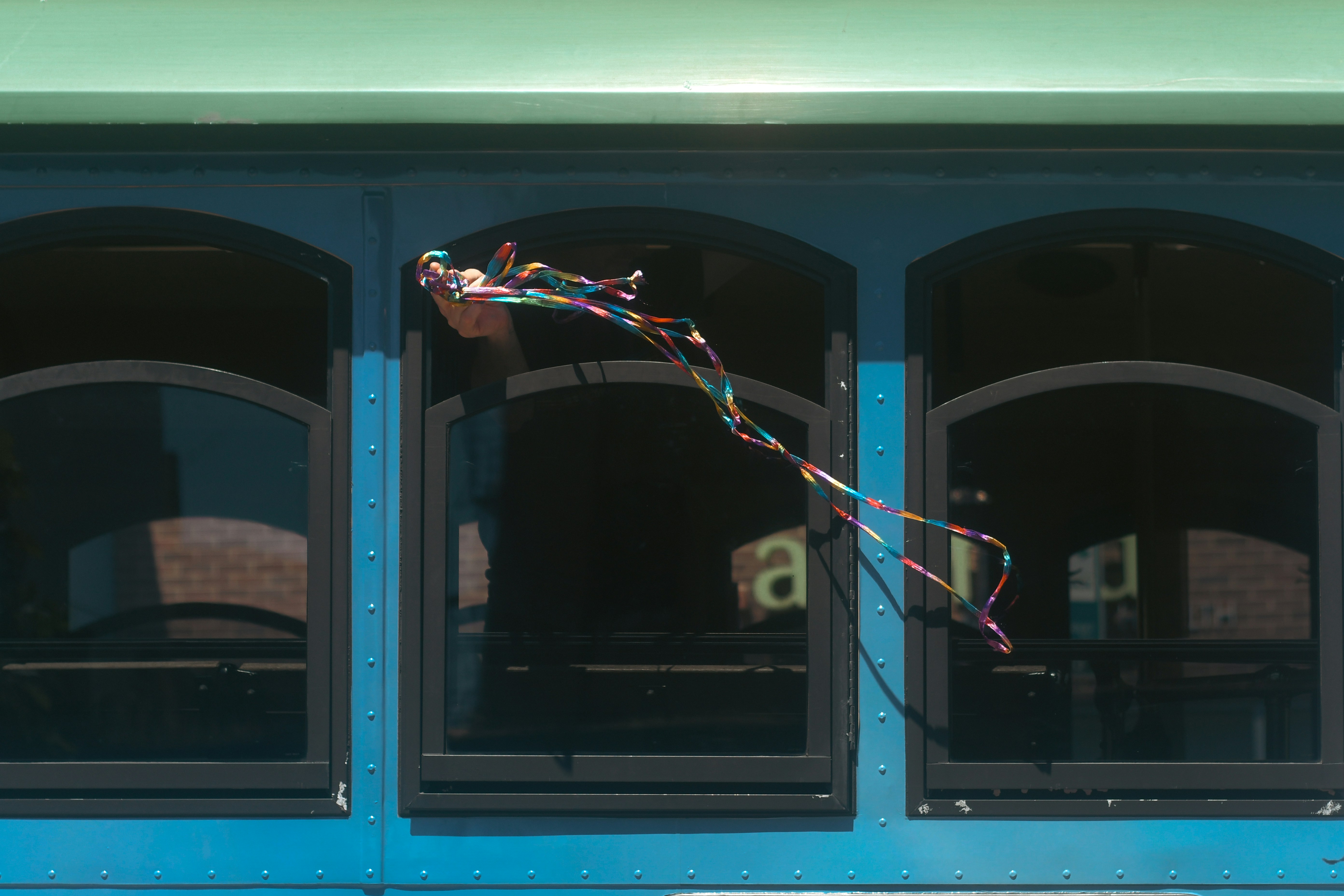 Whimsical Dance of Colorful Ribbons
