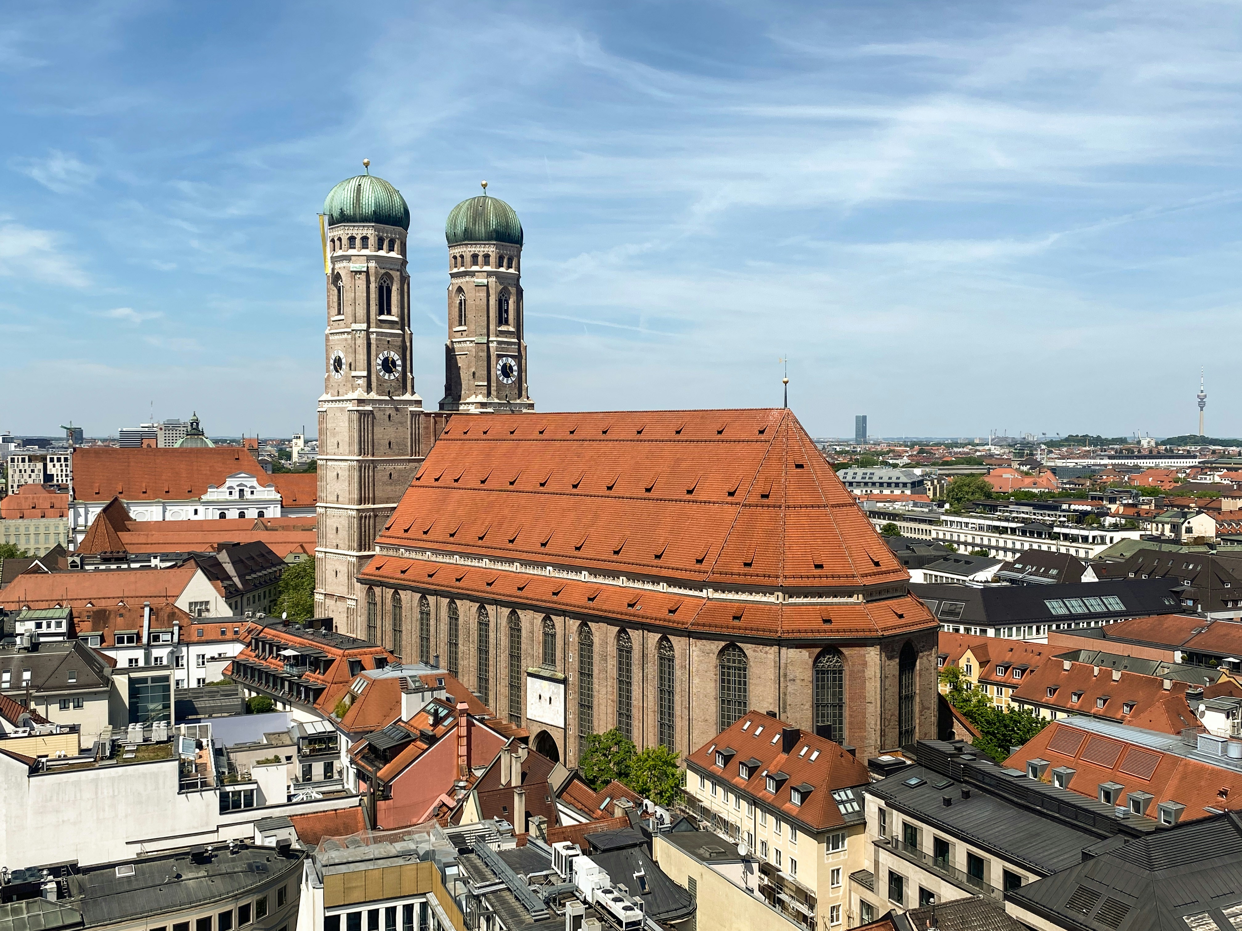 The Frauenkirche as seen from the tower of the New Town Hall