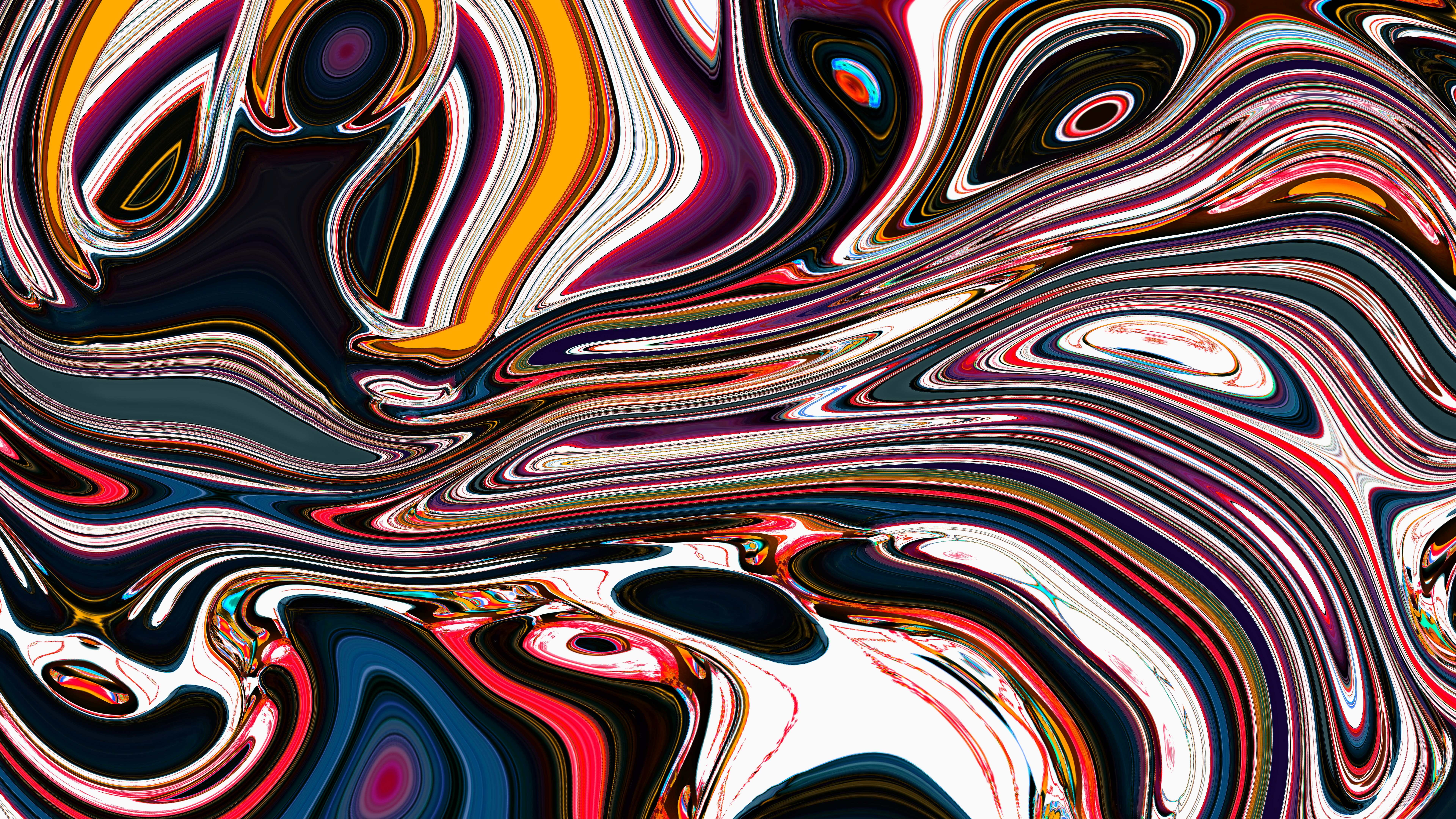 Abstract artwork with colorful, swirling patterns. photo – Free ...