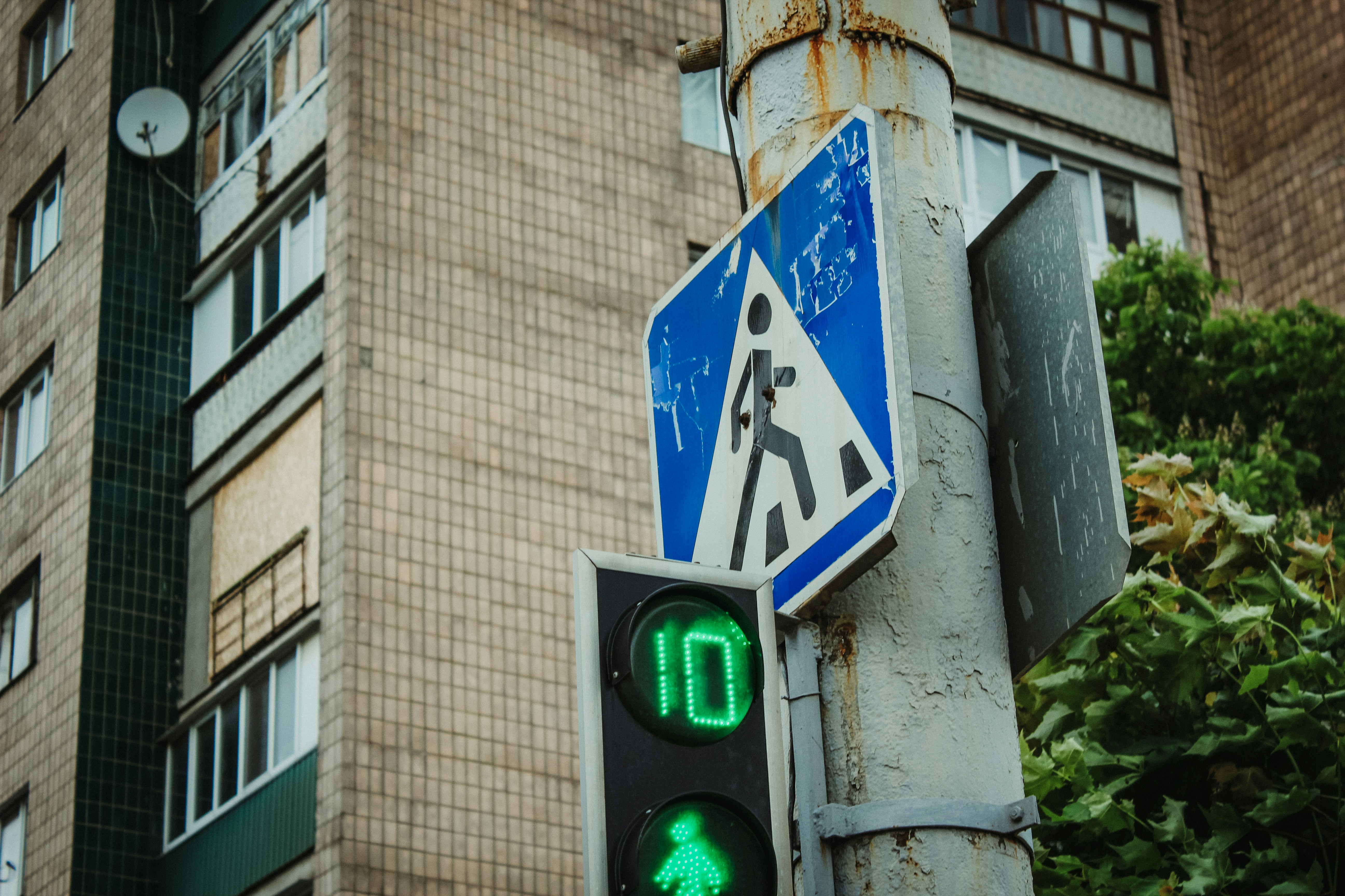 A cross road in Kramatorsk, Ukraine. May 2025.