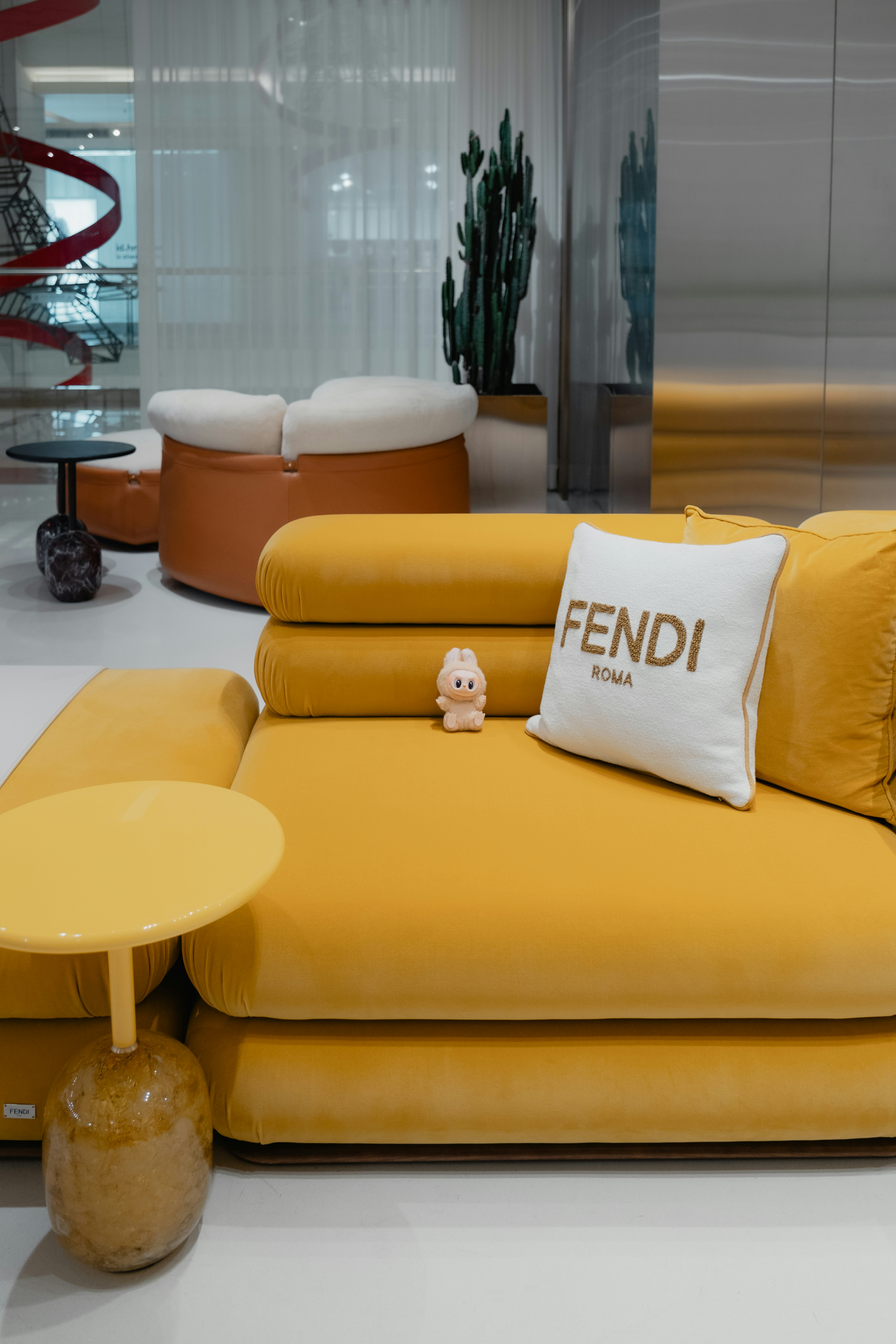 Sunny Lounge: Fendi Cushions and a Tiny Figurine in a Modern Capsule