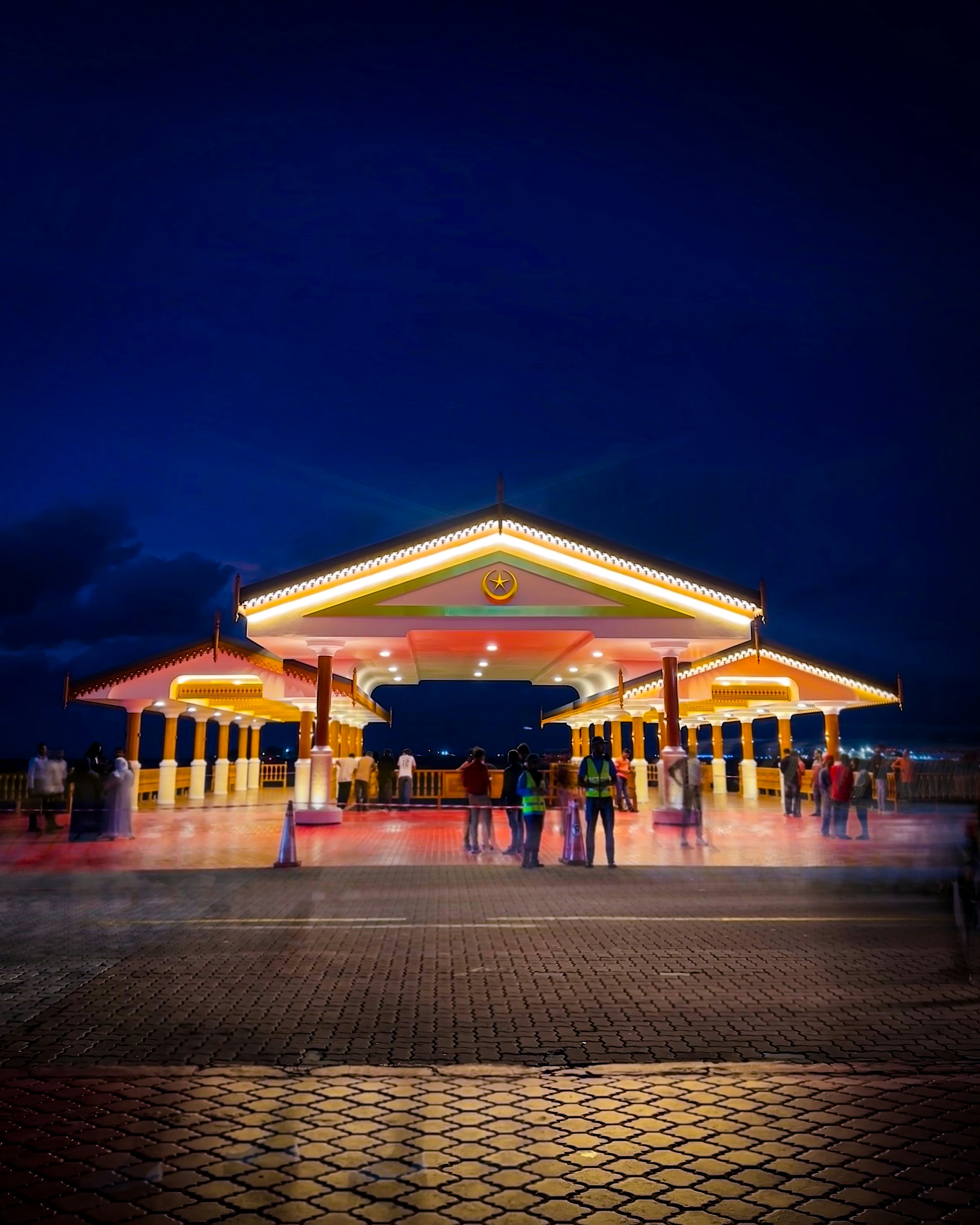 Luminous Gathering Under the Night Sky