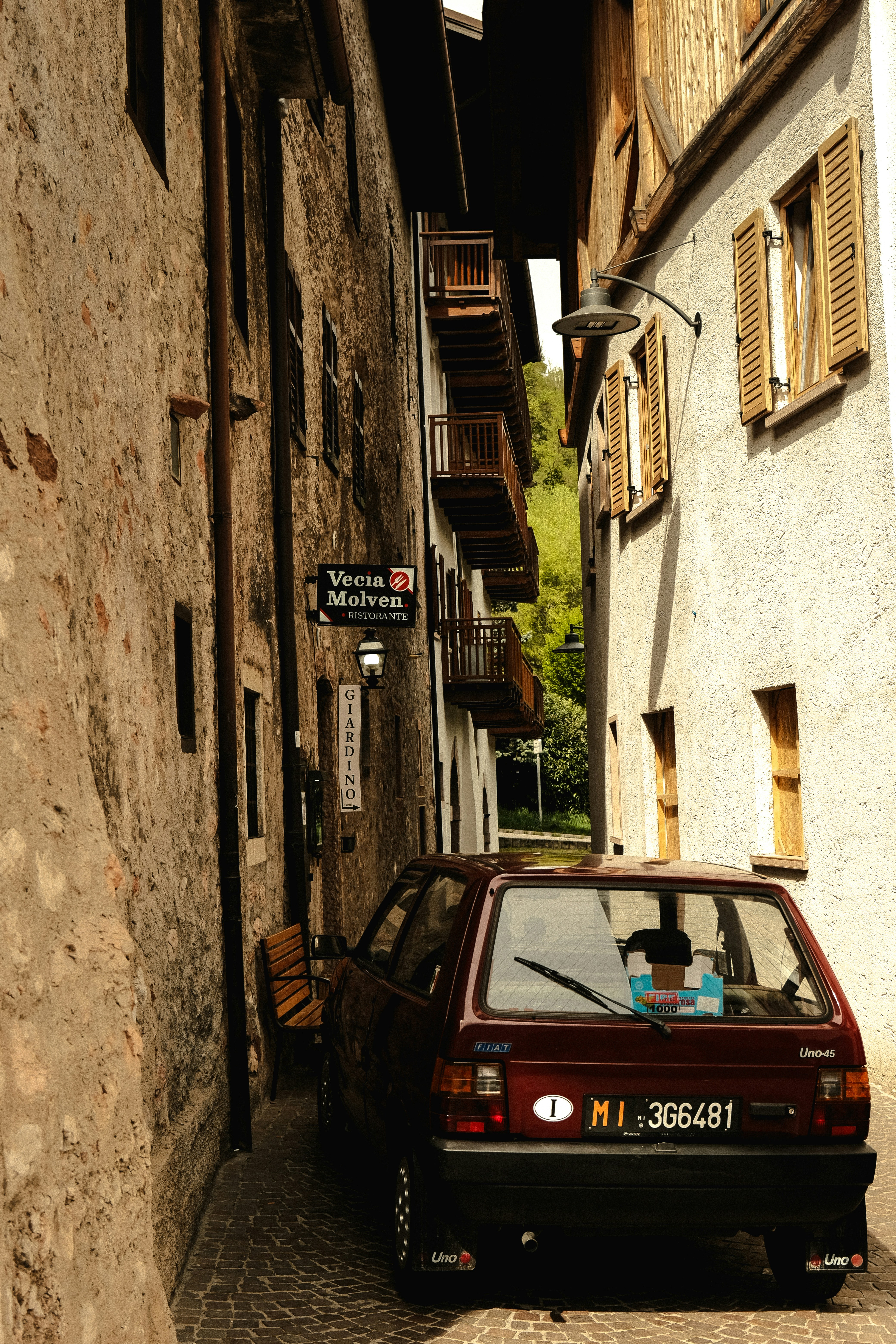 Narrow Passageway Charm: A Glimpse into Alpine Life