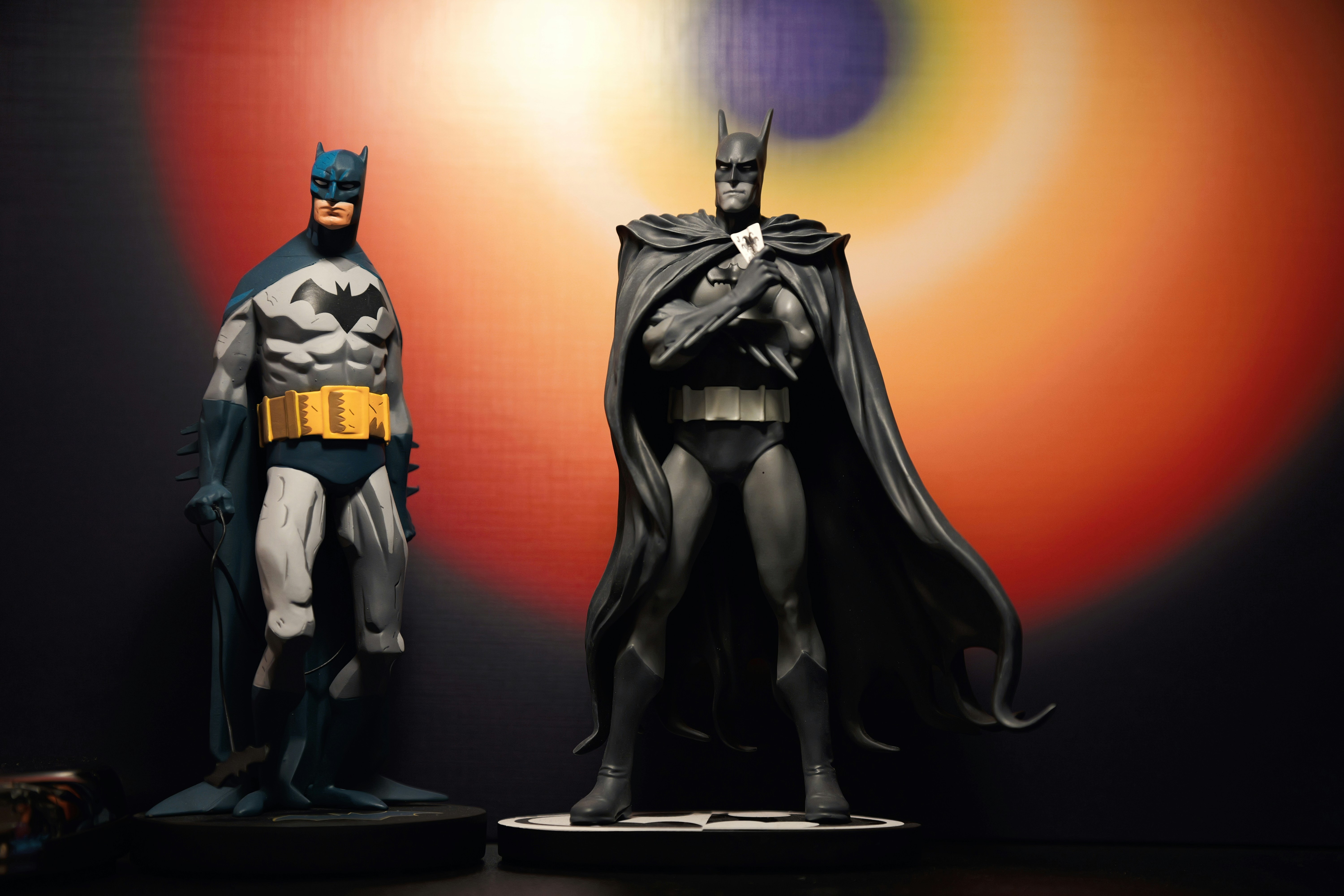 Two batman action figures are displayed together. photo – Free Batman ...