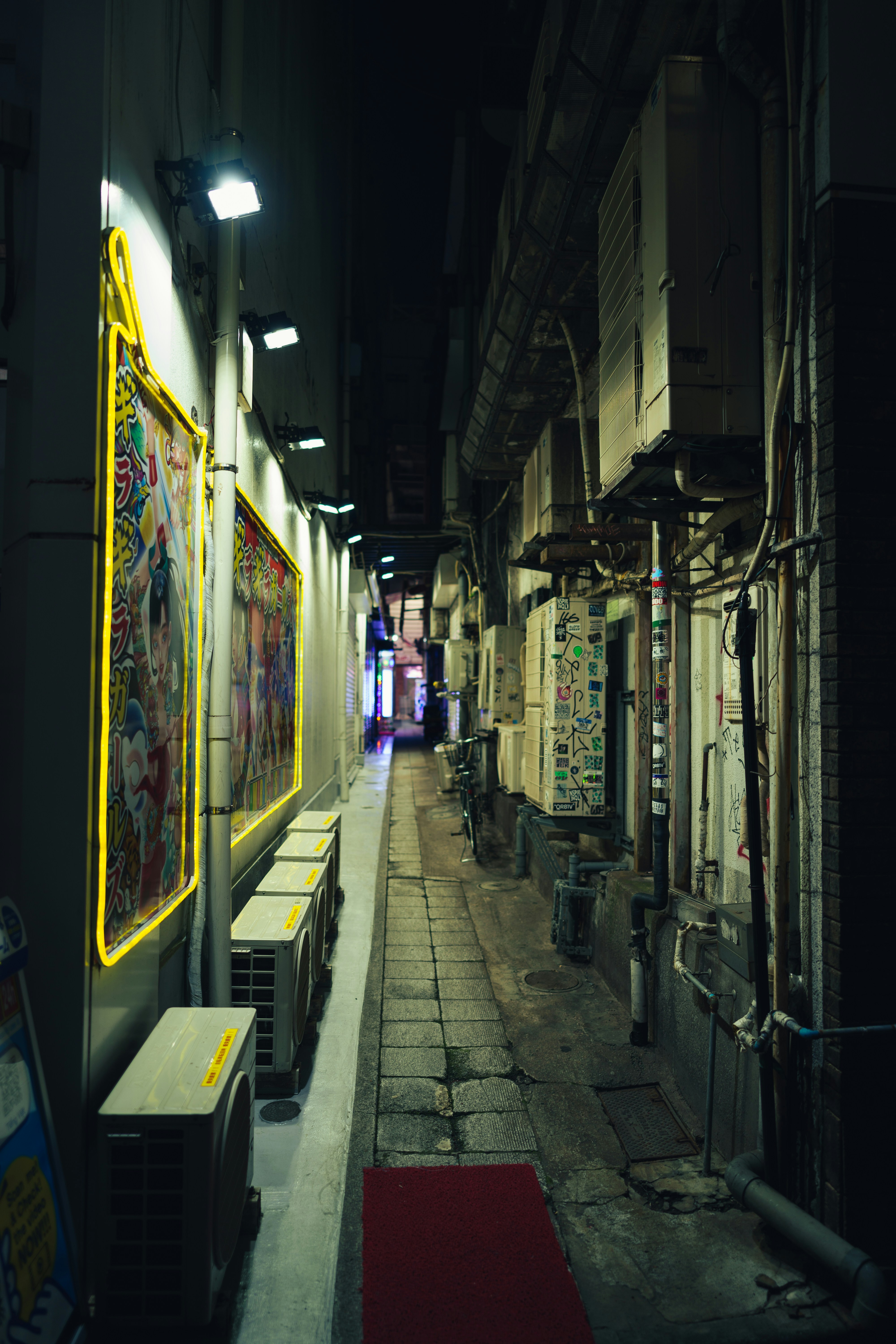 Whispers of Neon in the Urban Night