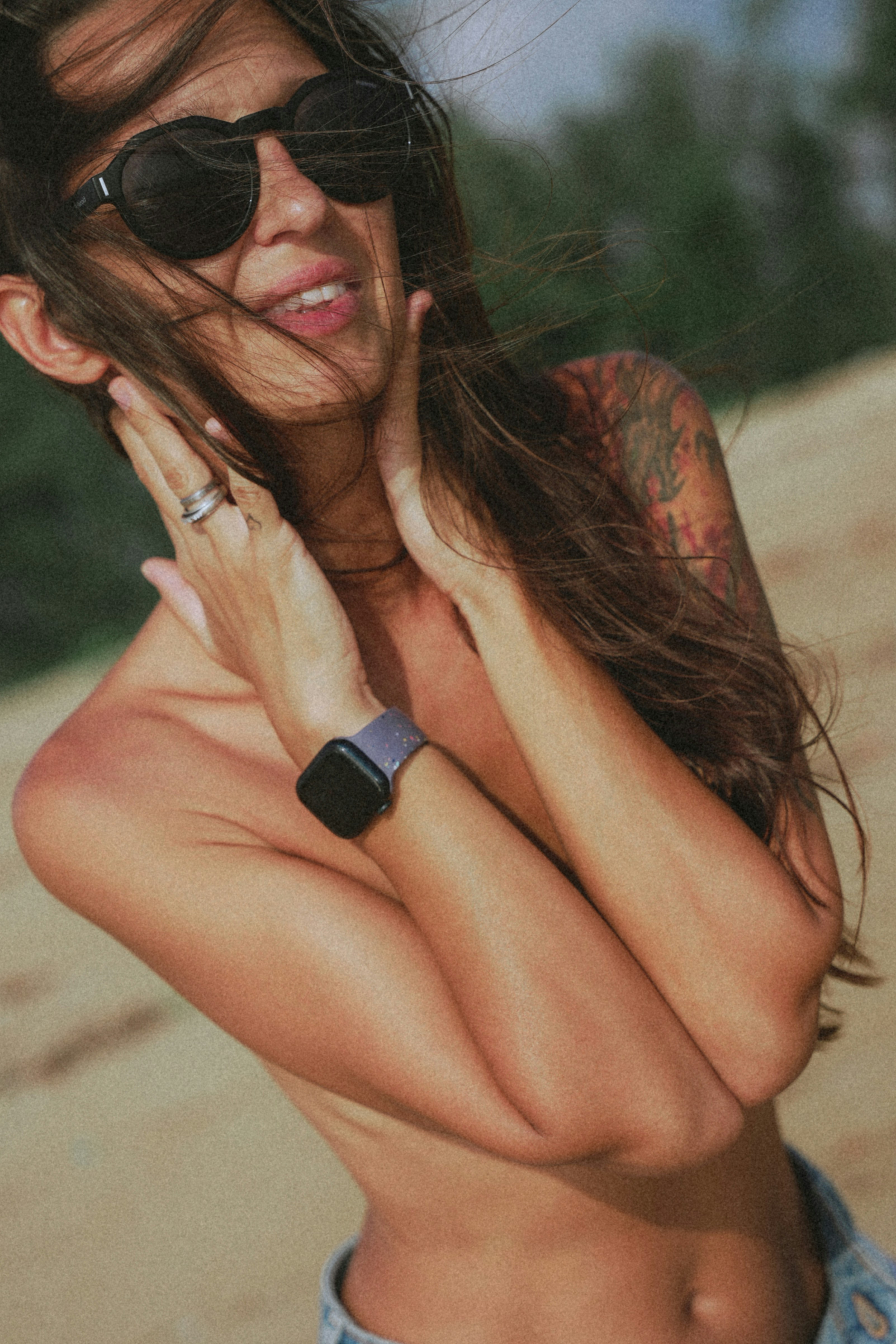 Embracing the Breeze: A Moment of Serenity