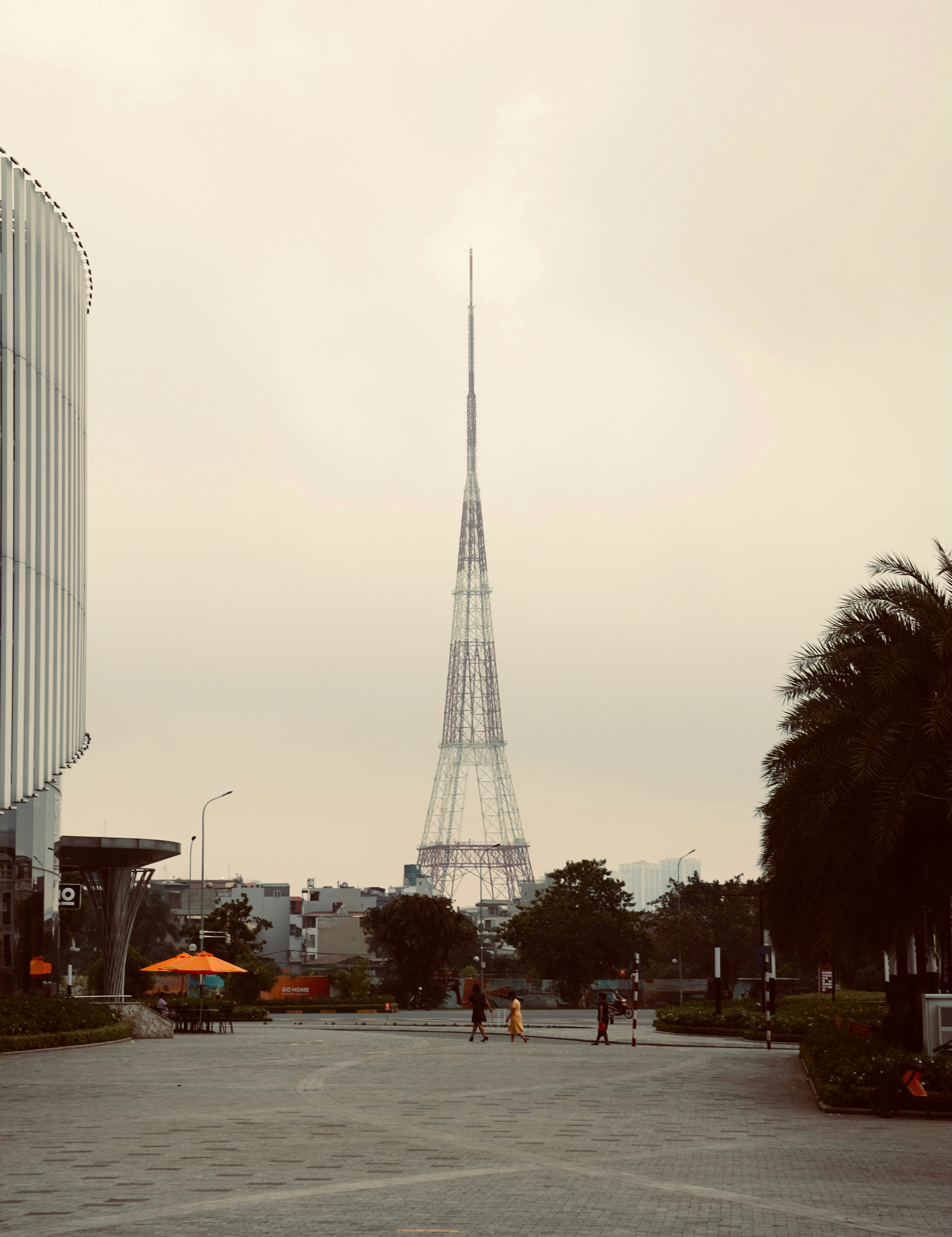 Urban Silhouette: The Towering Spire