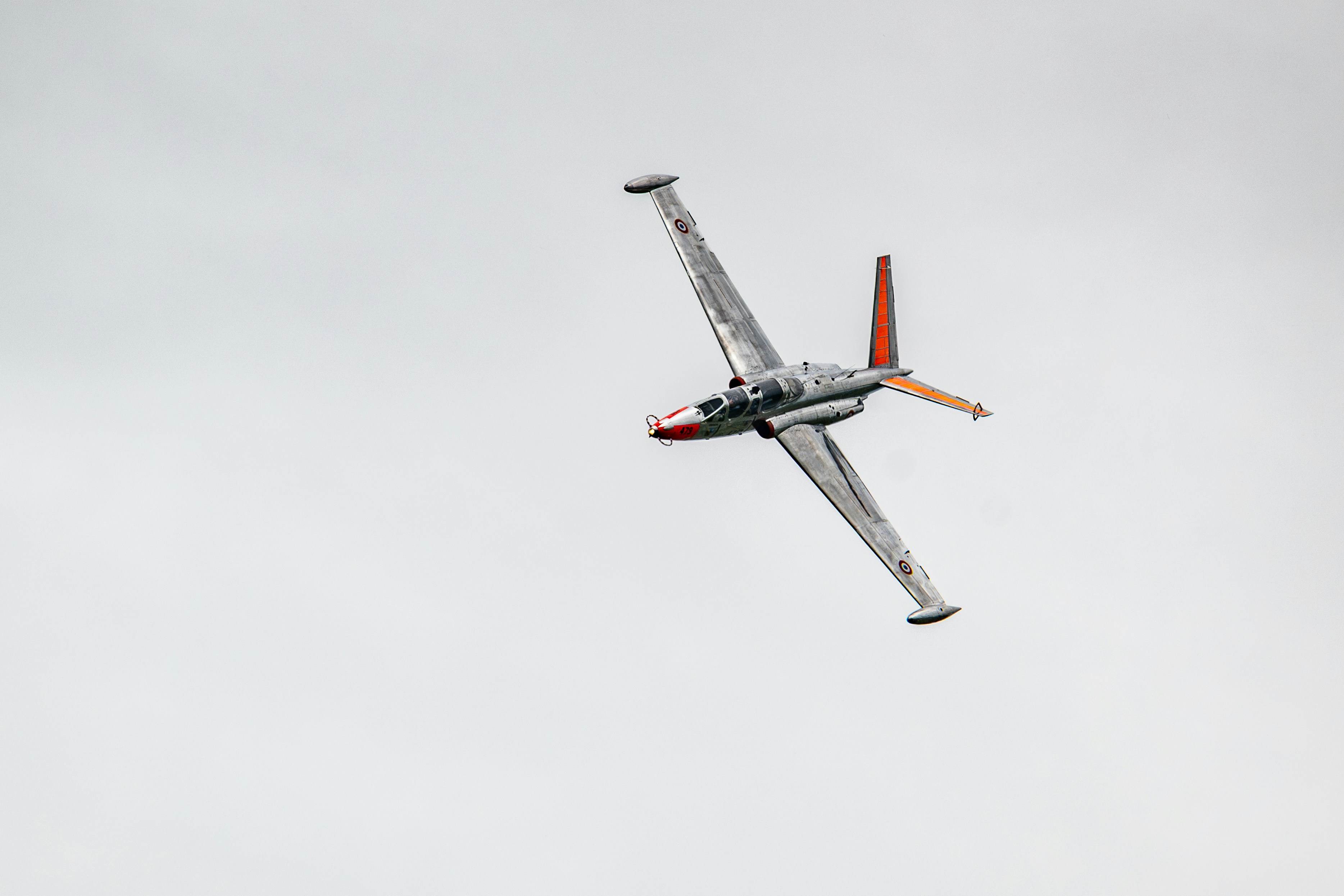 Bent-on-Aero: A Solo Jet Leaning Through the Grey